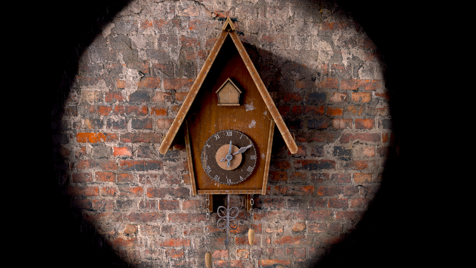 ArtStation - Cuckoo clock low poly game-ready animated model