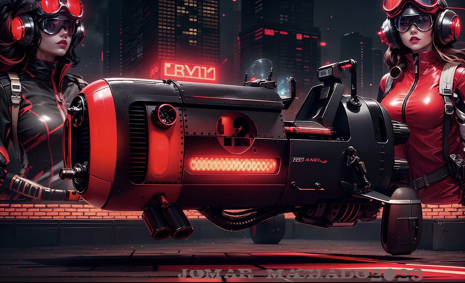 ArtStation - CYBER HOVER BIKE ...