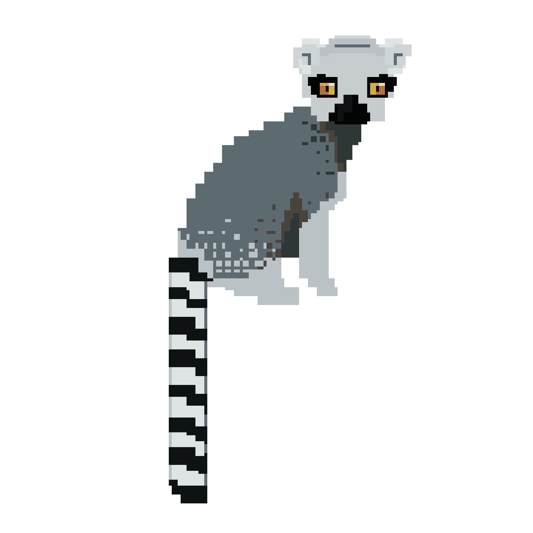 lemur pixel art