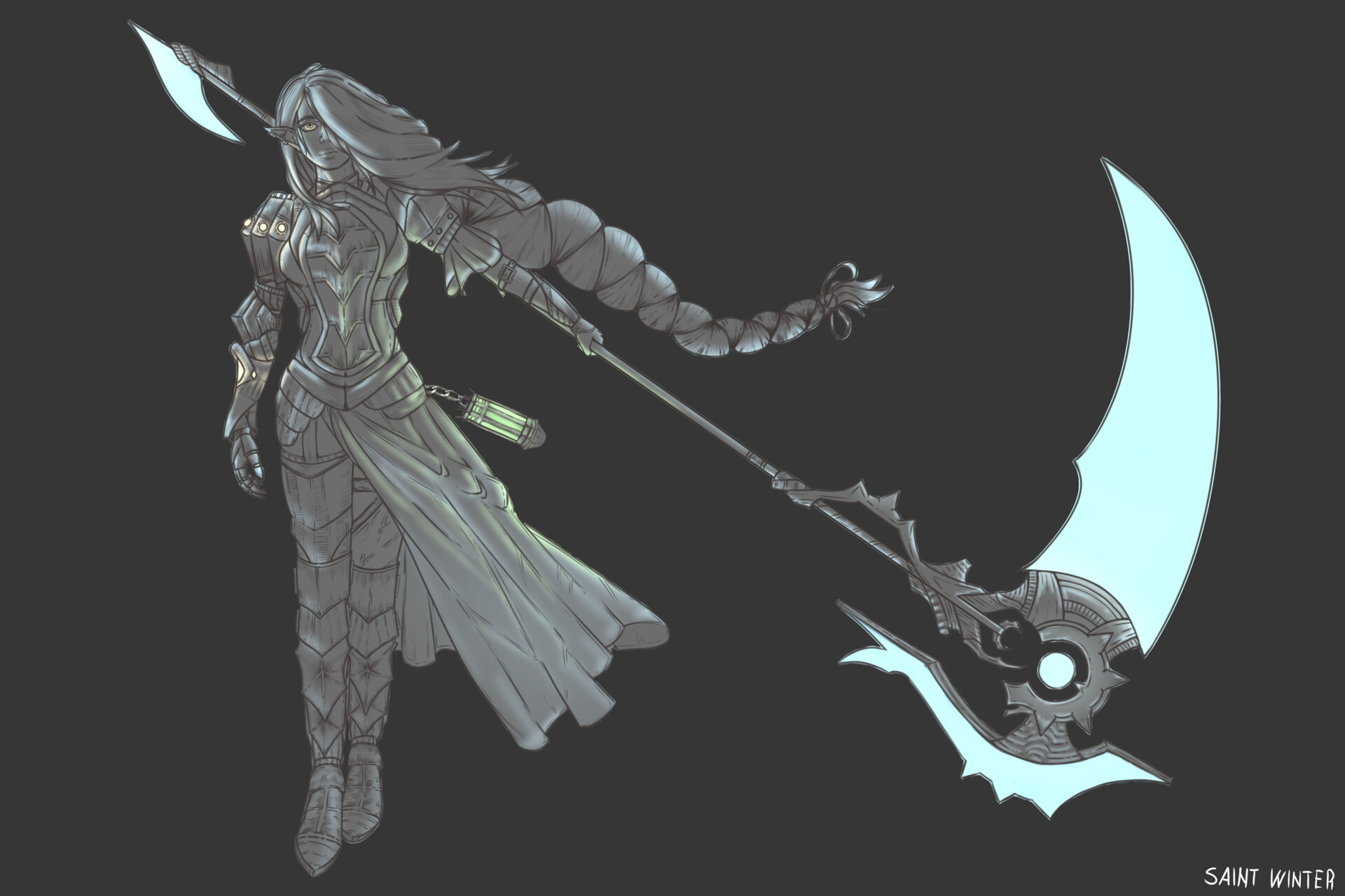 ArtStation - Devil Scythe User - Illamier