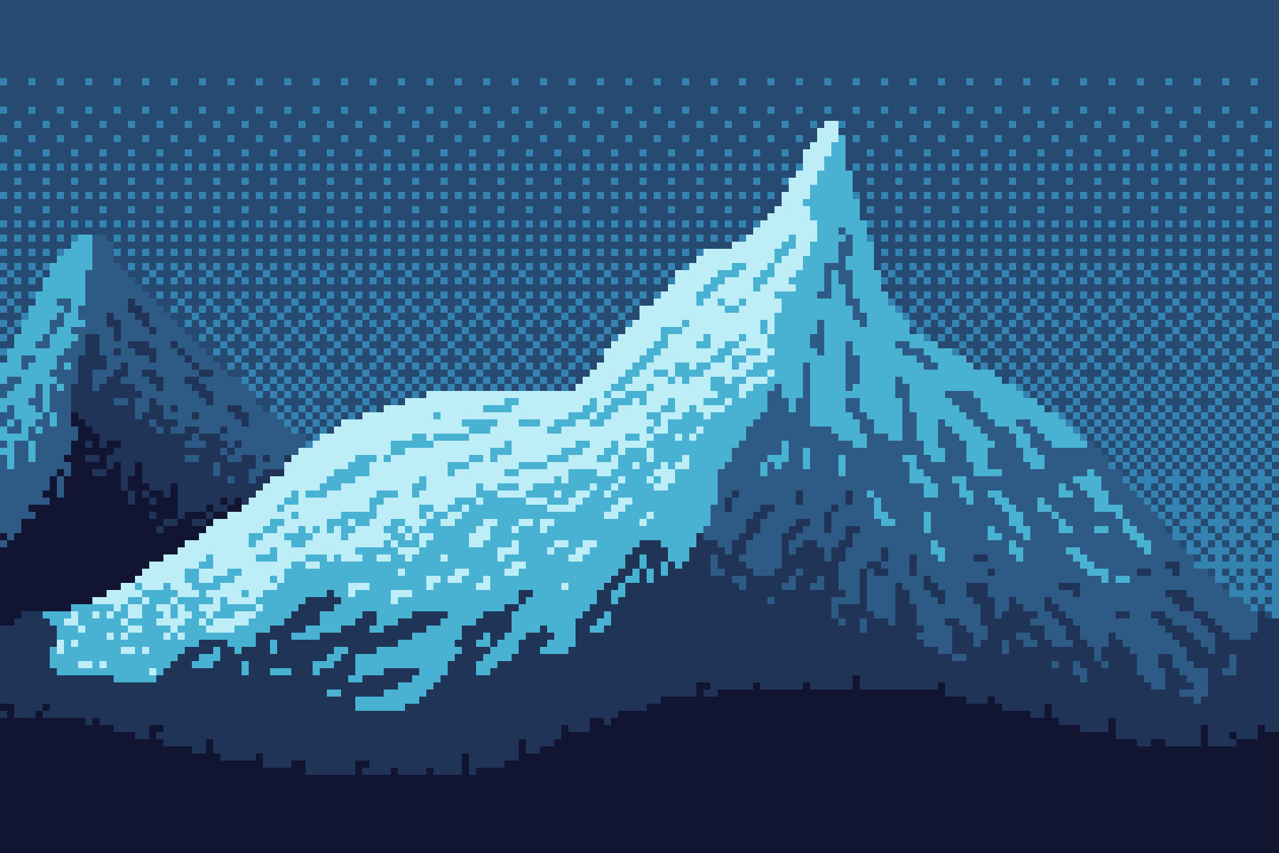 ArtStation - Mountain Pixel Art