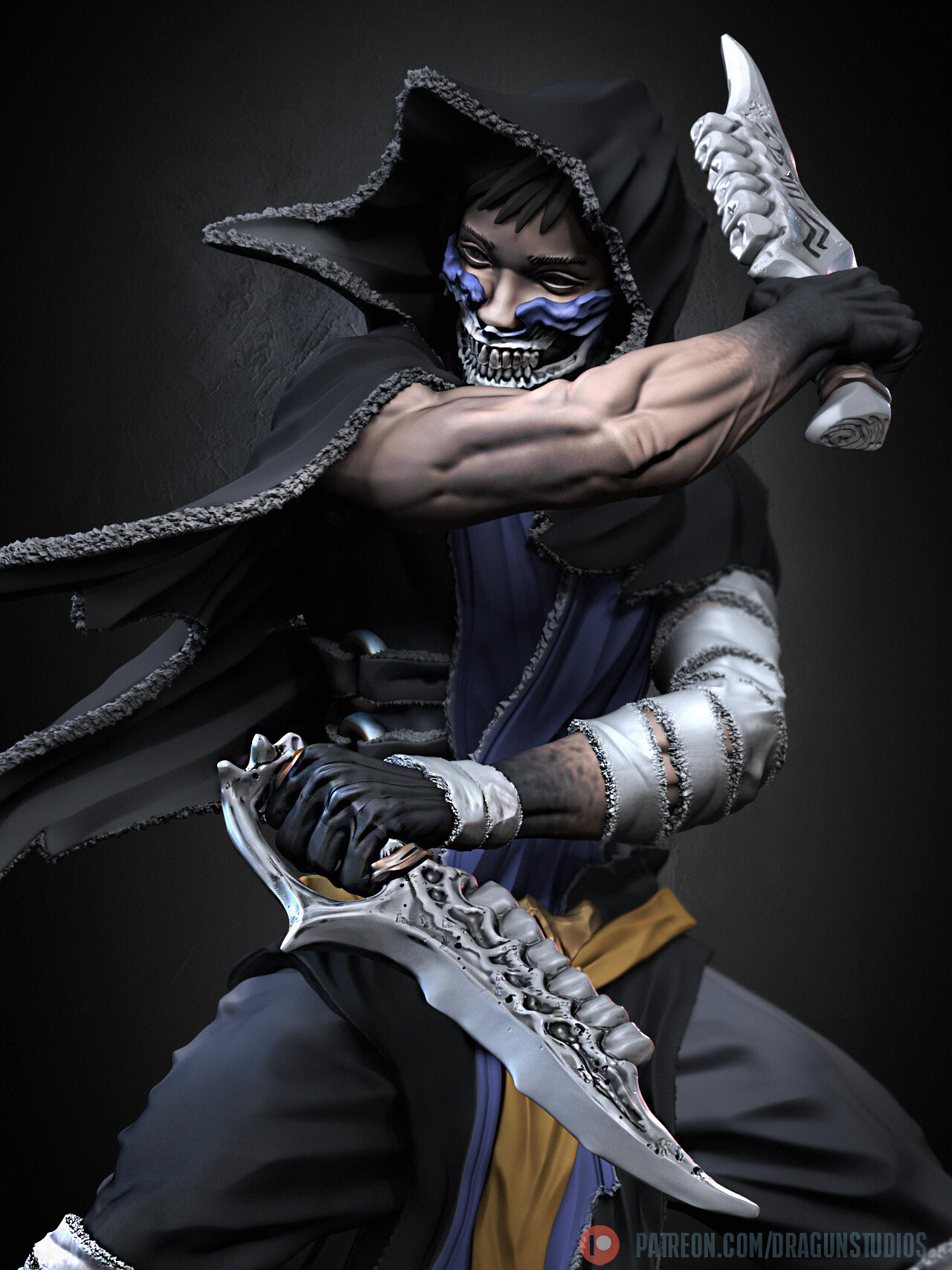 ArtStation - Law-II Assassin - Death Armor Set