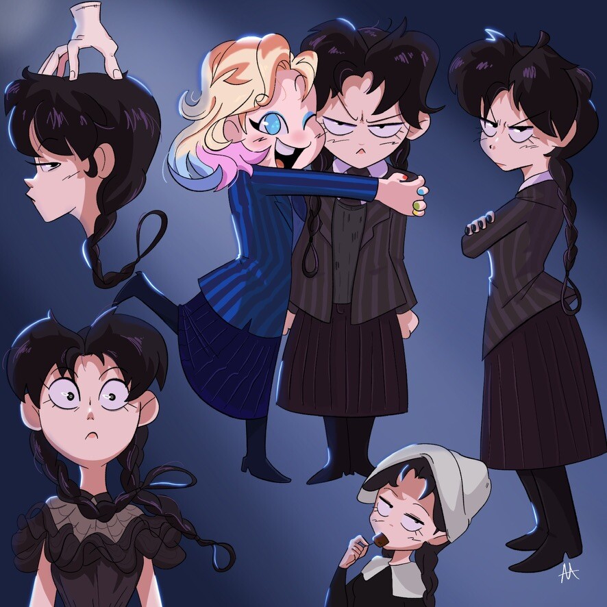 ArtStation - Character Design: Wednesday Addams