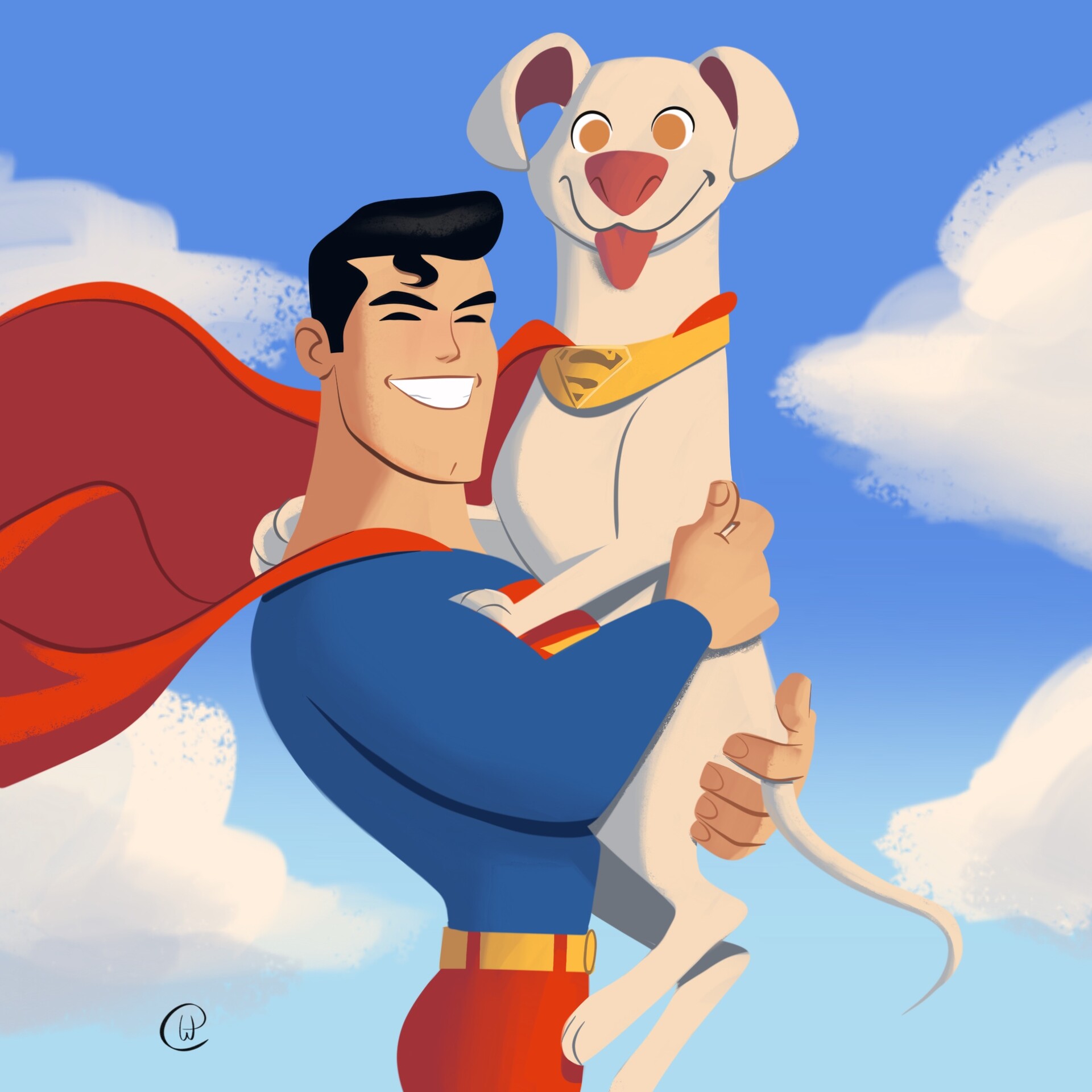 ArtStation - Superman & Krypto