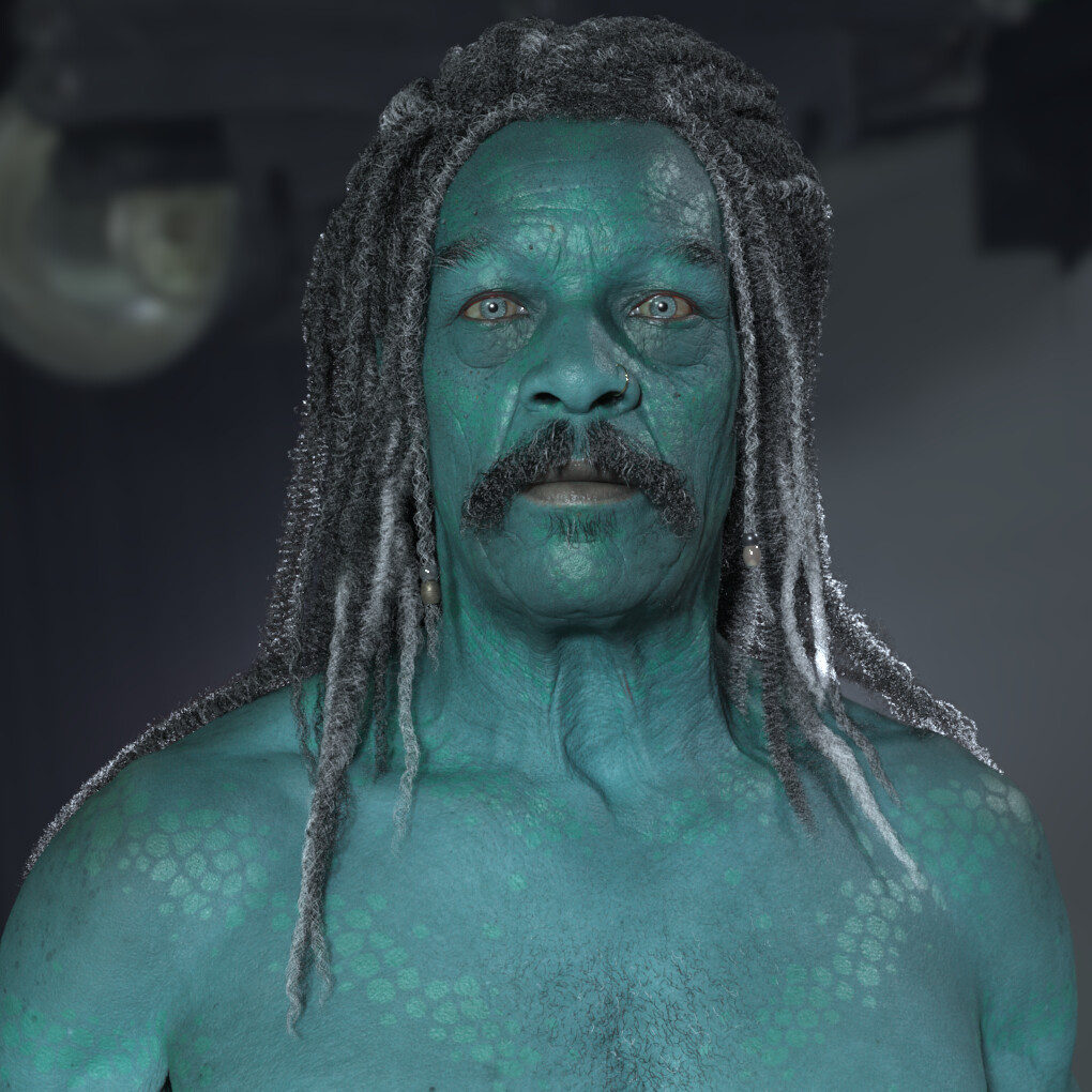 ArtStation - Blue Elf - Houdini Groom - Arnold