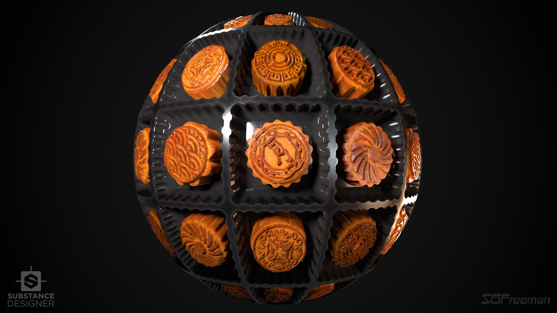 Steve .G.Freeman - Mooncake ( Substance Designer )