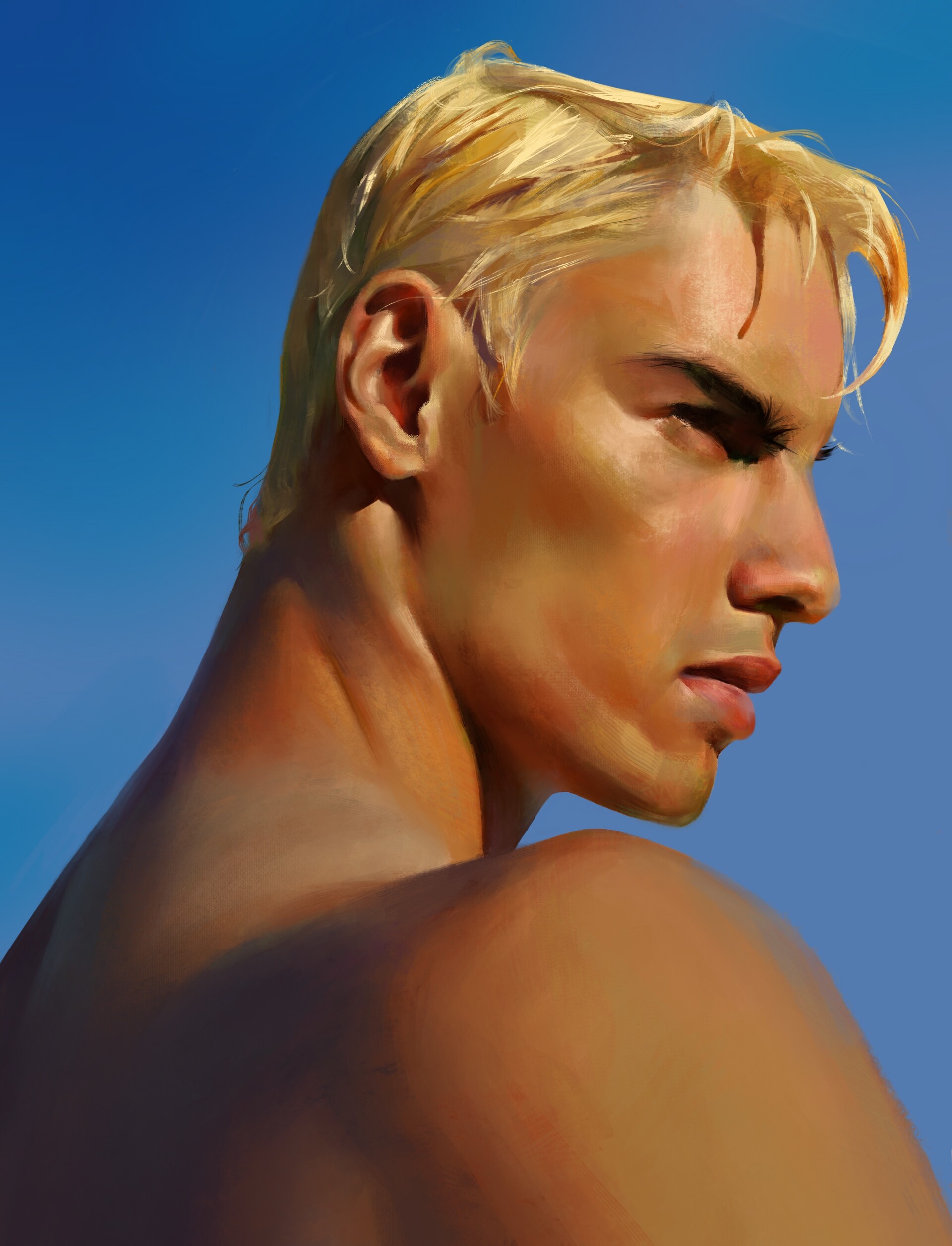 ArtStation - Blonde man