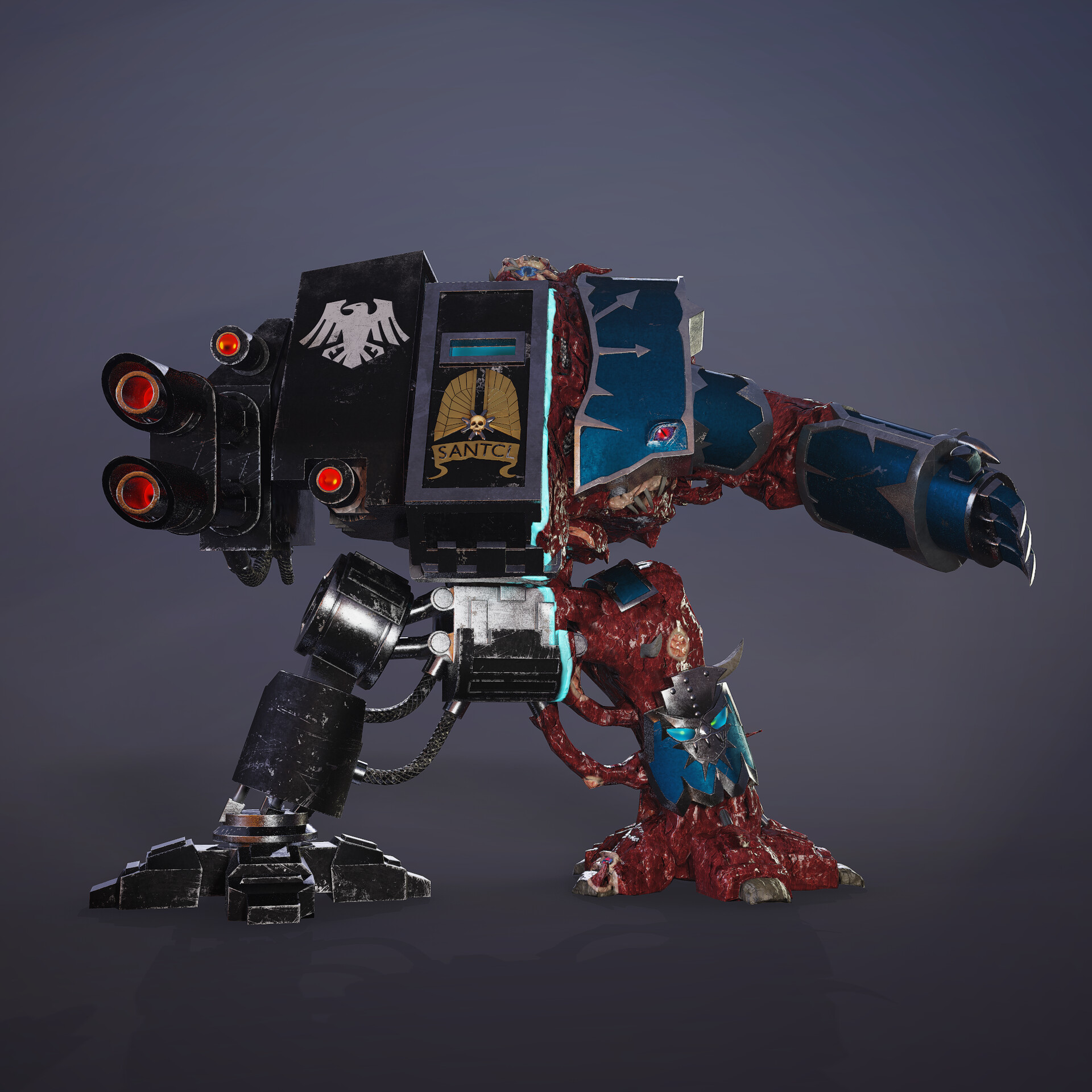 ArtStation - Dreadnought Raven Guard / Alpha Legion Warhammer 40K