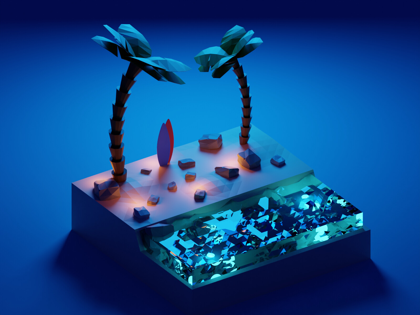 ArtStation - Low Polly models in Blender