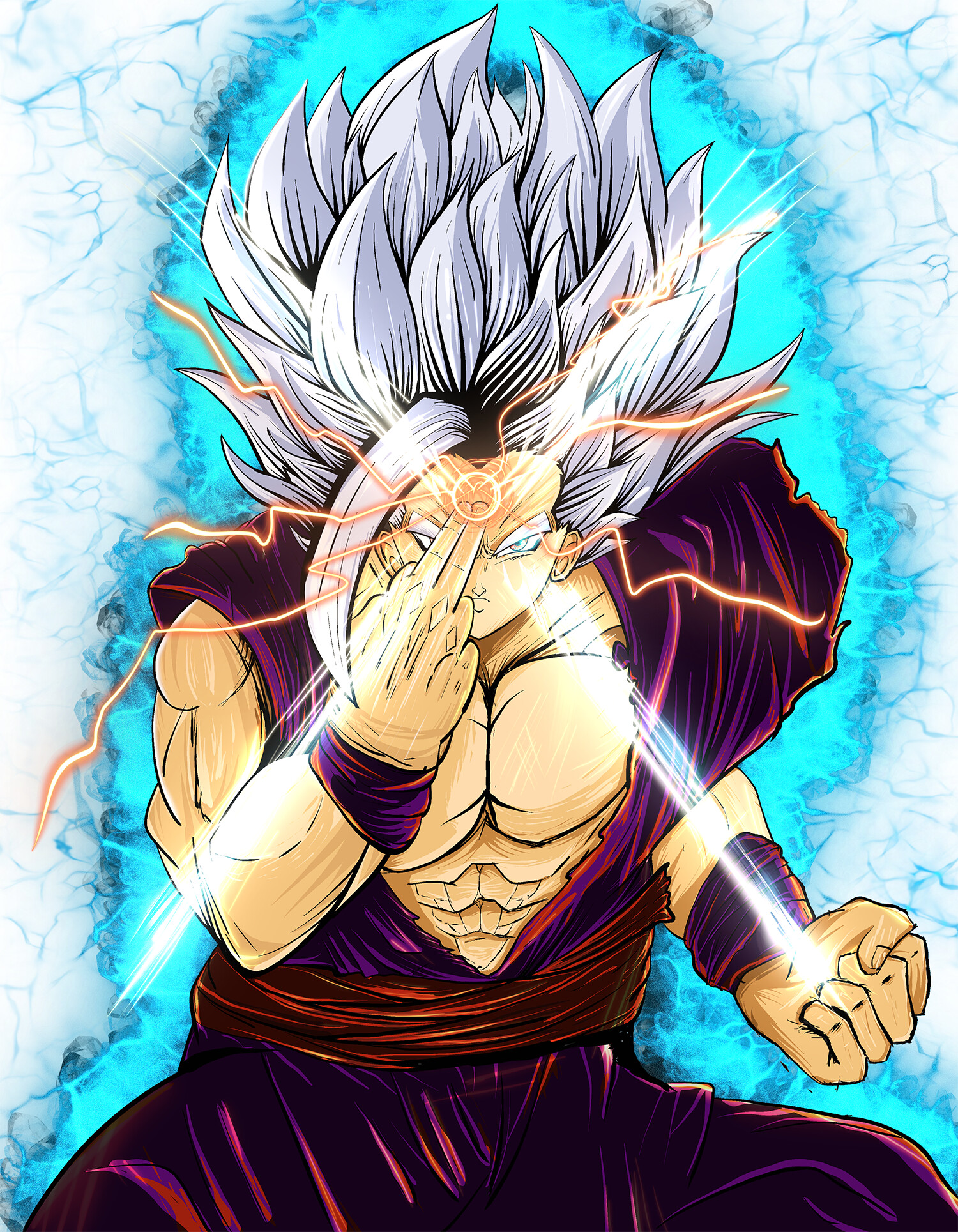 ArtStation - Beast Gohan Power Up