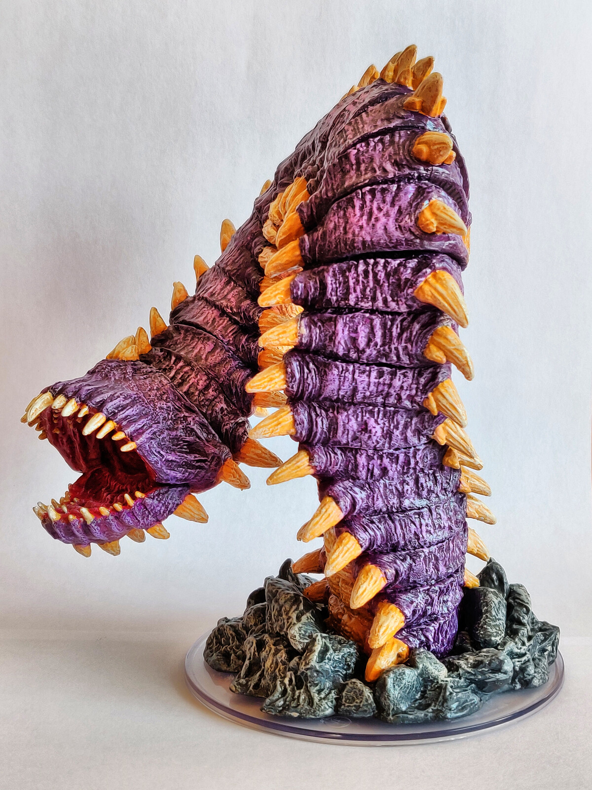 Savirox - Purple Worm - Dnd Miniature Painted Figurine