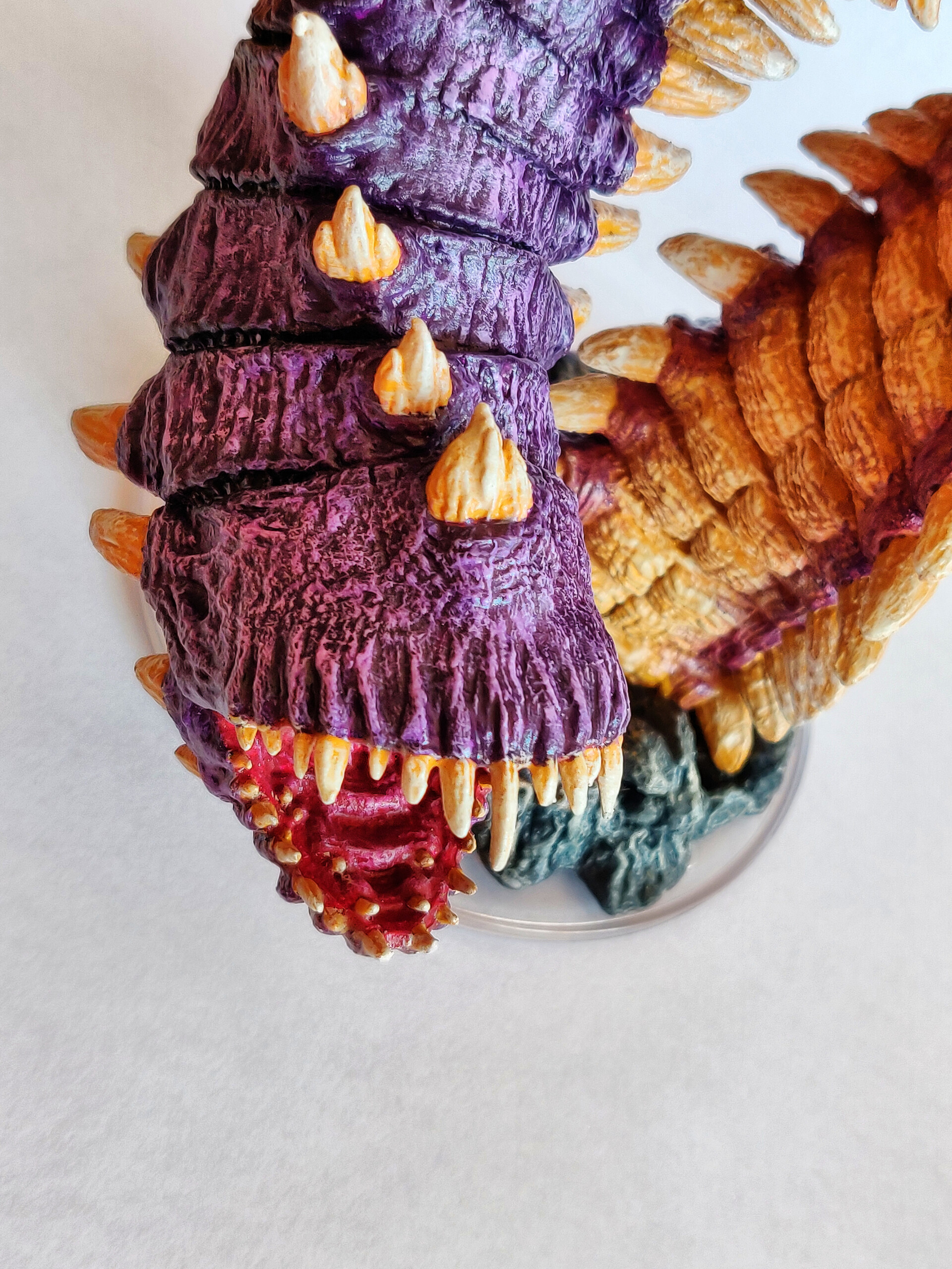 Savirox - Purple Worm - Dnd Miniature Painted Figurine