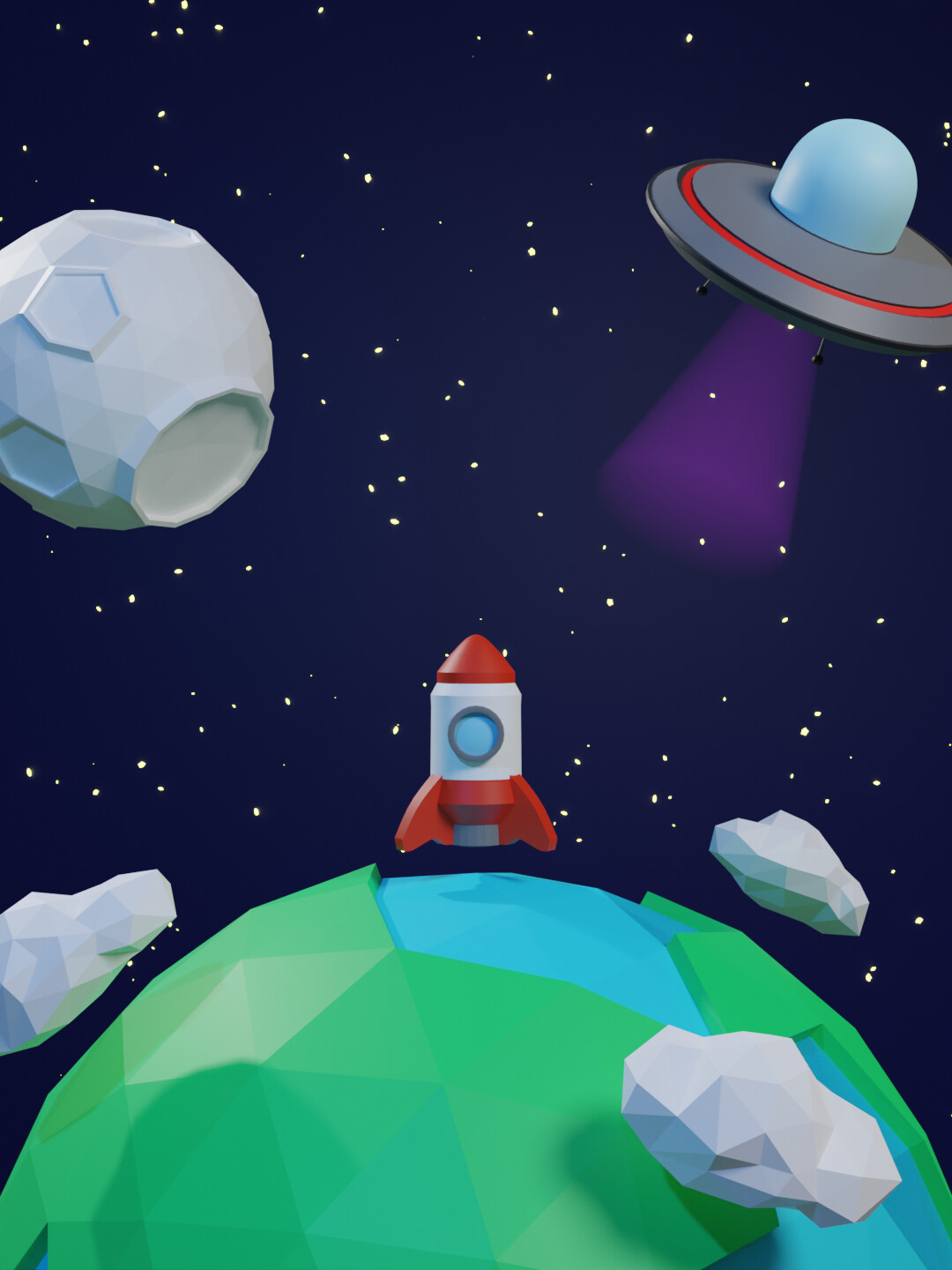 ArtStation - LowPoly Space