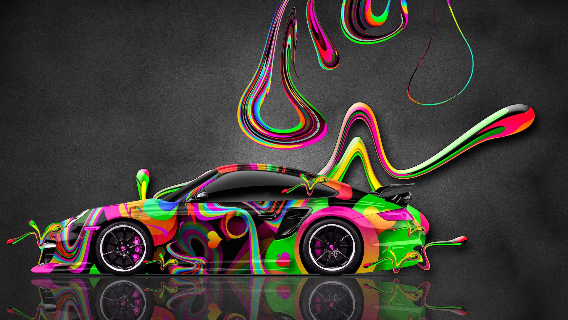 ArtStation - Porsche-911-GT2-Side-Abstract-Aerography-Super RS