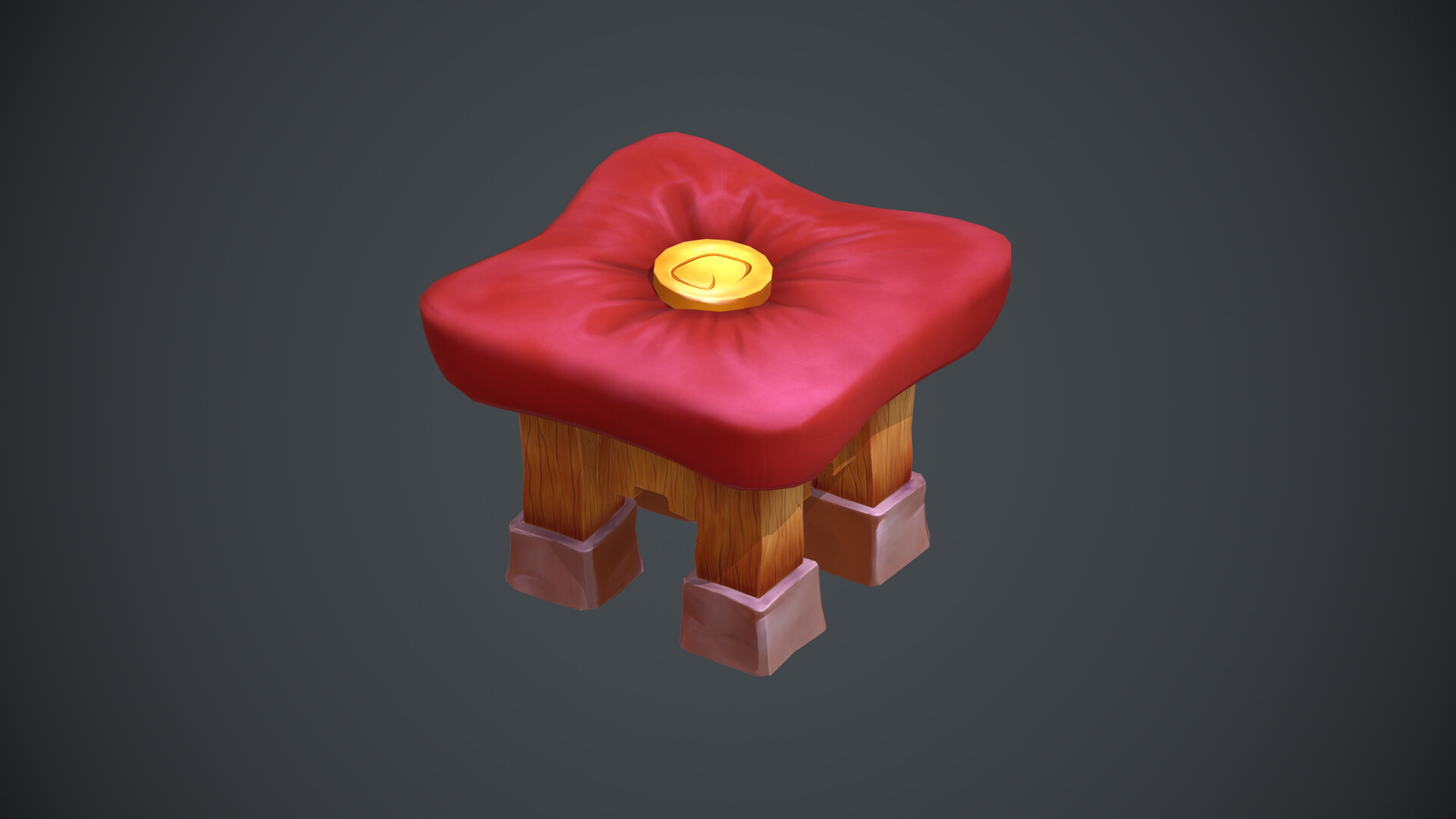 ArtStation - Hand-Painted Royal stool
