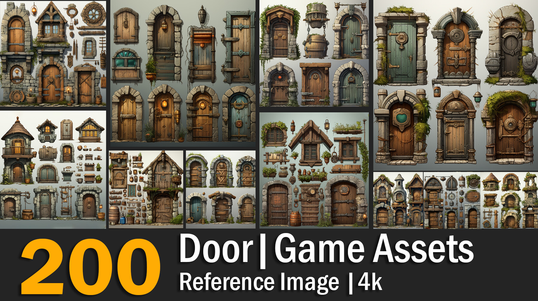 Lumière - Door | Game Assets | Reference Images | 4K