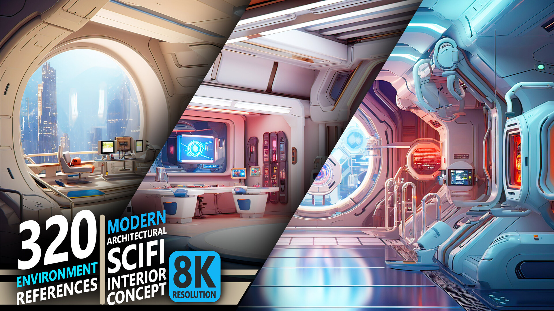 DreamWork | Studio - 320 Modern Arcitectural Scifi Interior Concept - Environment References ...