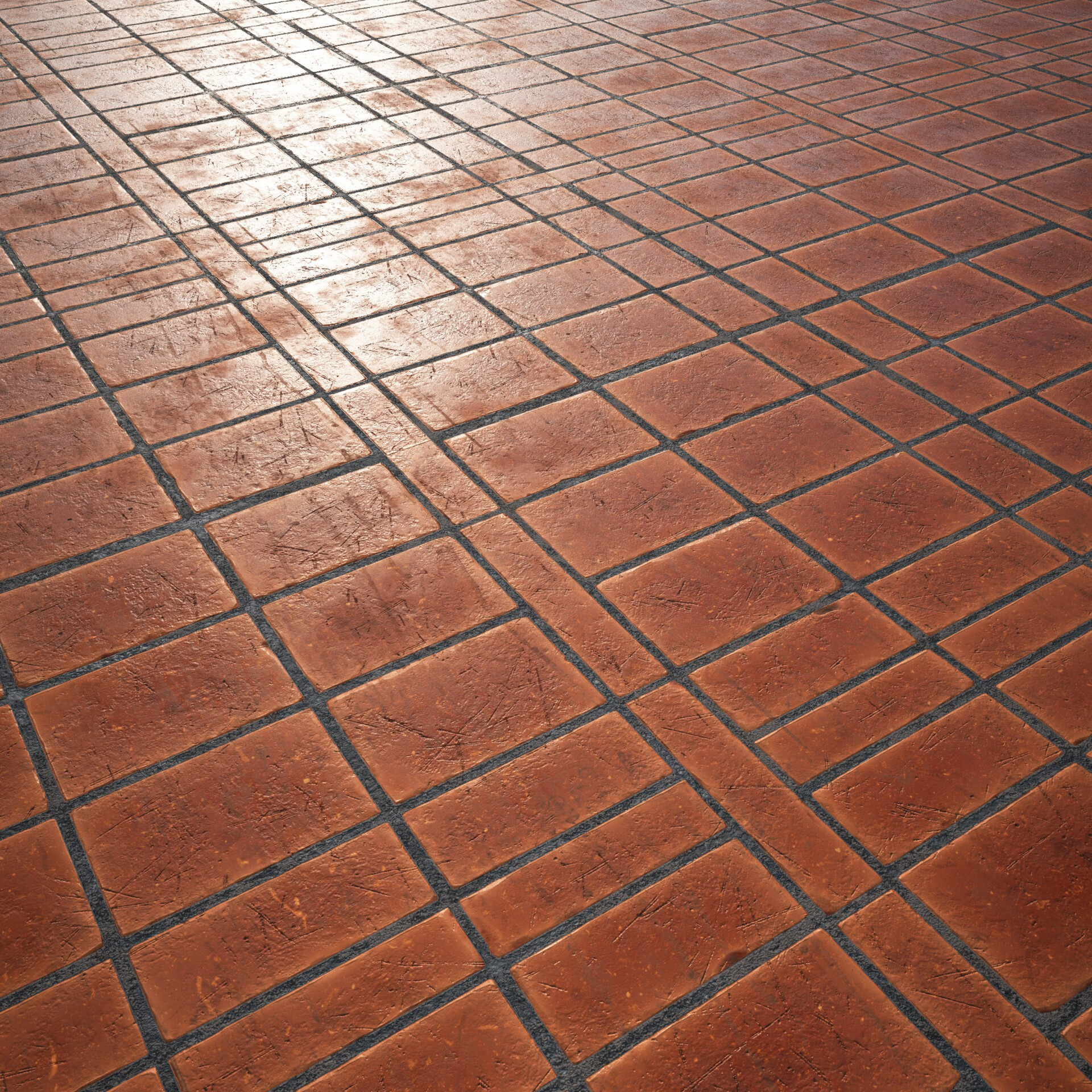 ArtStation - Terracotta Floor Tiles - Texturing Exercise