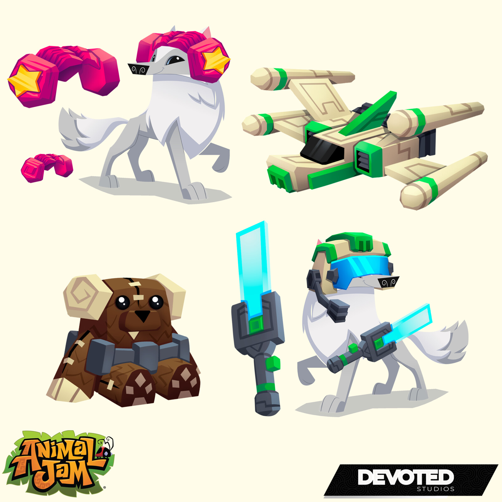 Vitaliy Levchenko - Galaxy Item Pack for "Animal Jam"