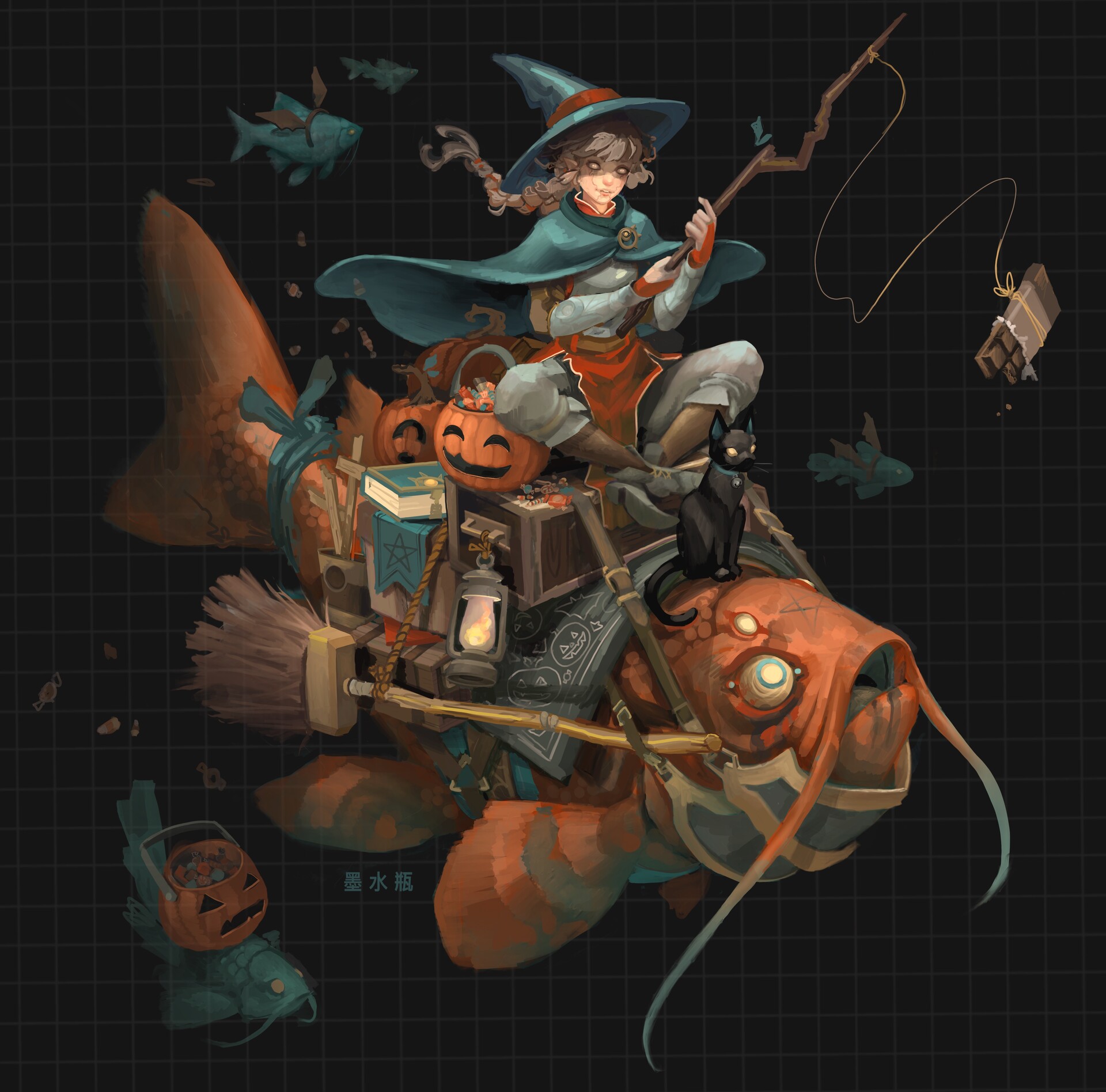 ArtStation - Donut Fish (Halloween Skin)