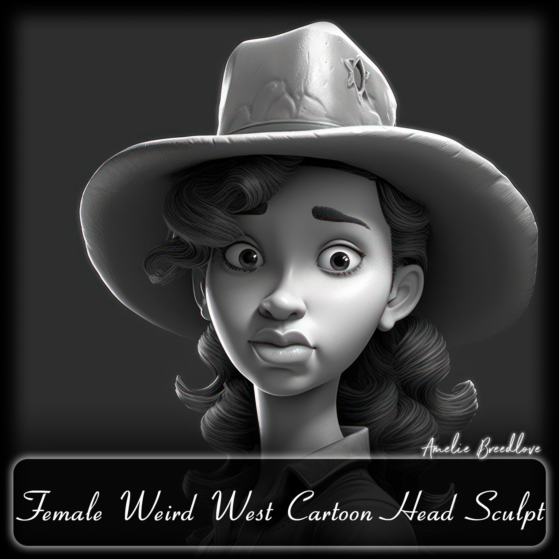 ArtStation - 200 Female Weird West Cartoon Head Sculpt Reference Pack | 4K | v.78