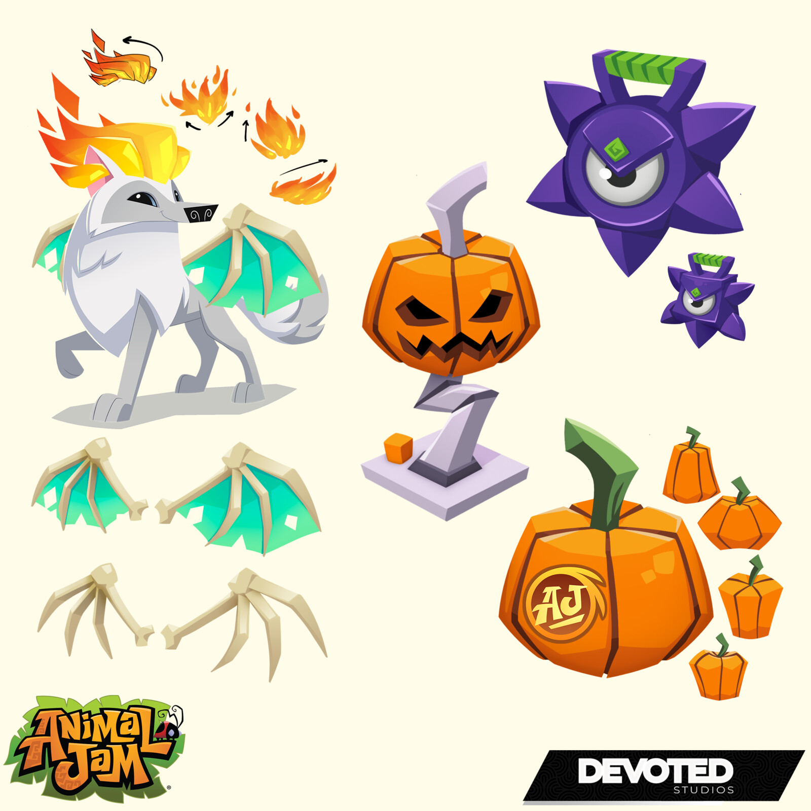 Vitaliy Levchenko - Halloween pack for "Animal Jam"