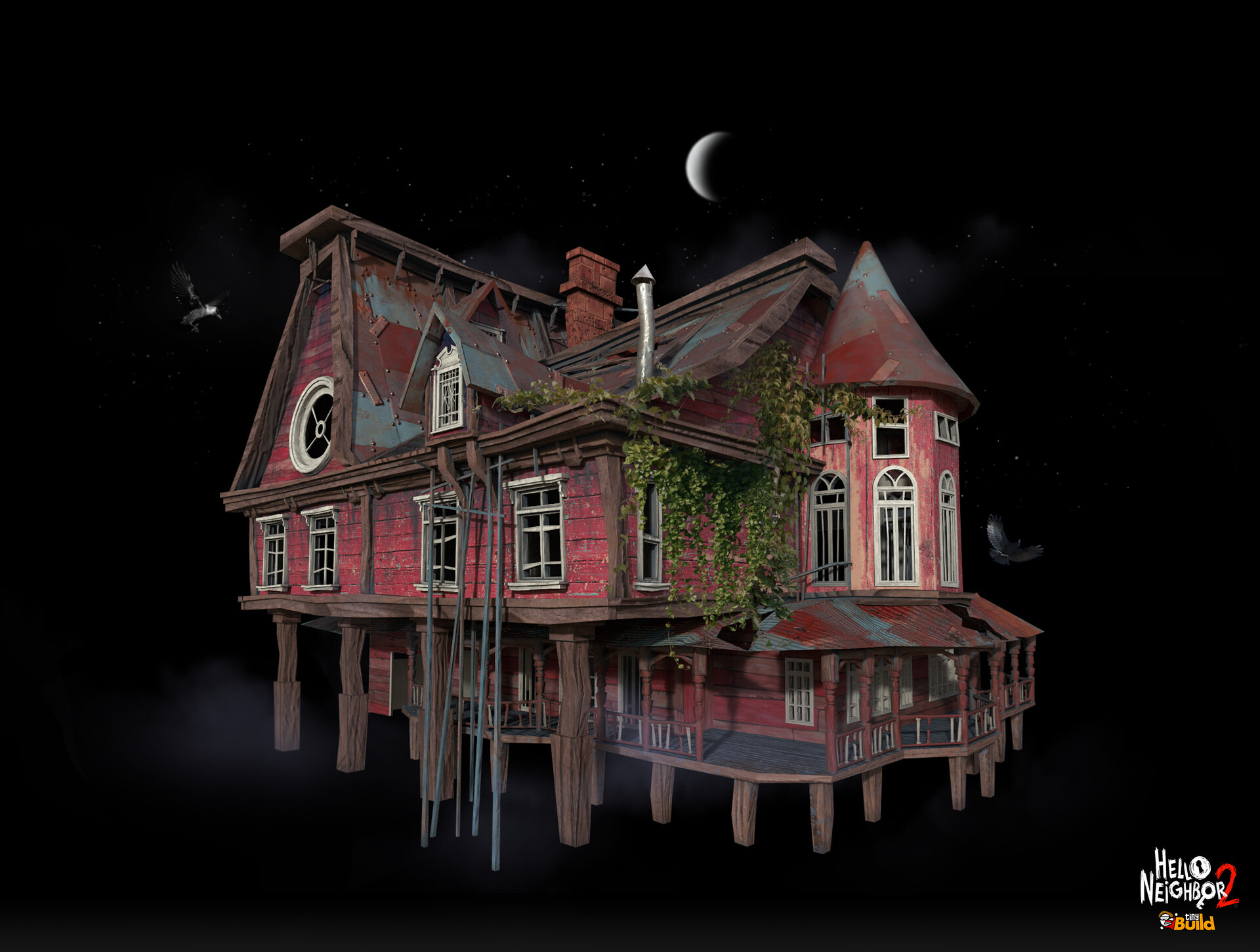 free hello neighbor coloring pages