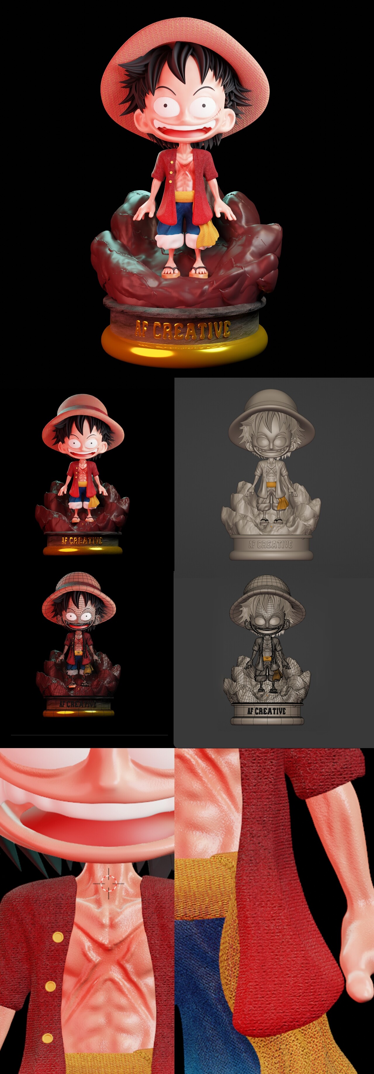 ArtStation - FIGURE FANTASY CHIBI LUFFY