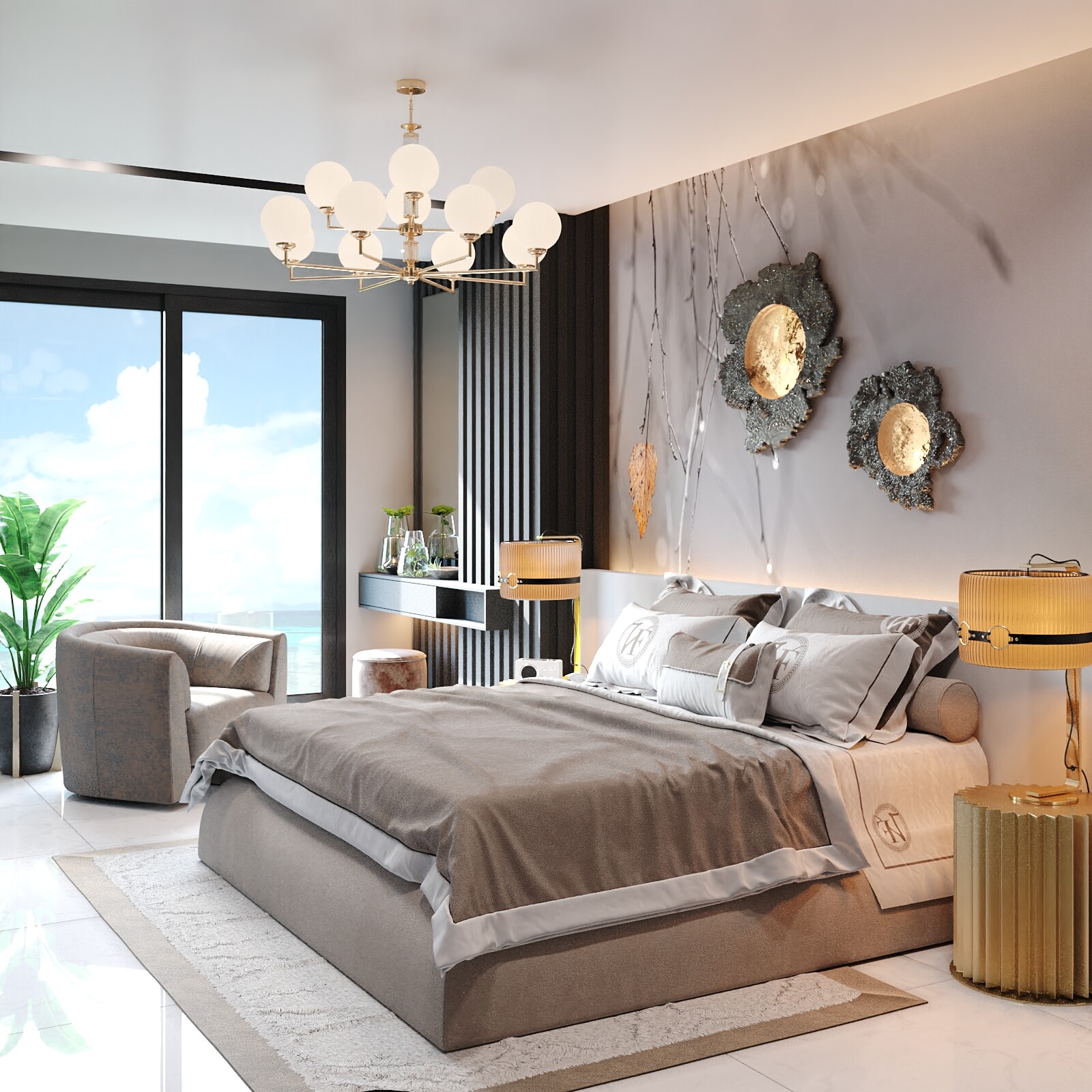 ArtStation - Bedroom Design & Render