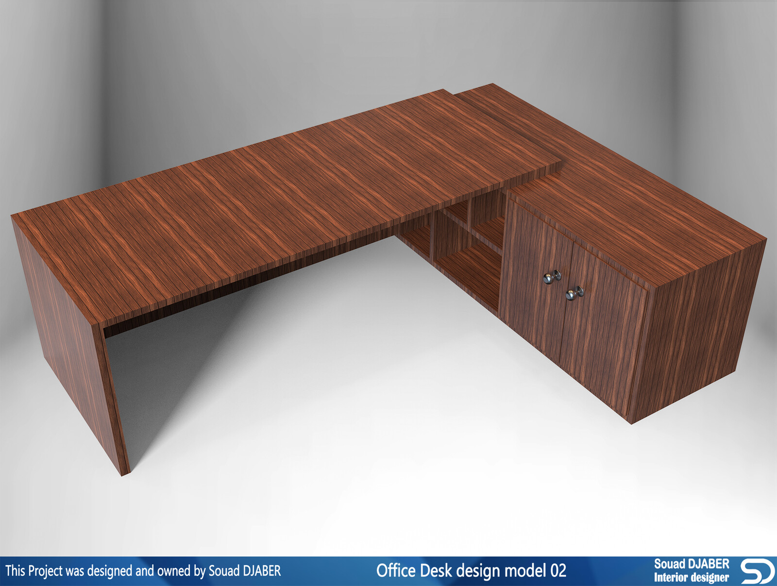 Souad DJABER - Office Desk design model project 02