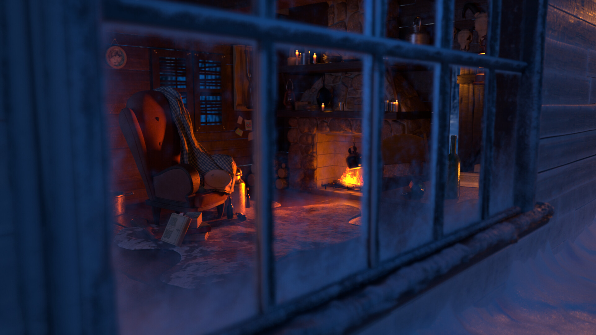 ArtStation - Cozy Cabin