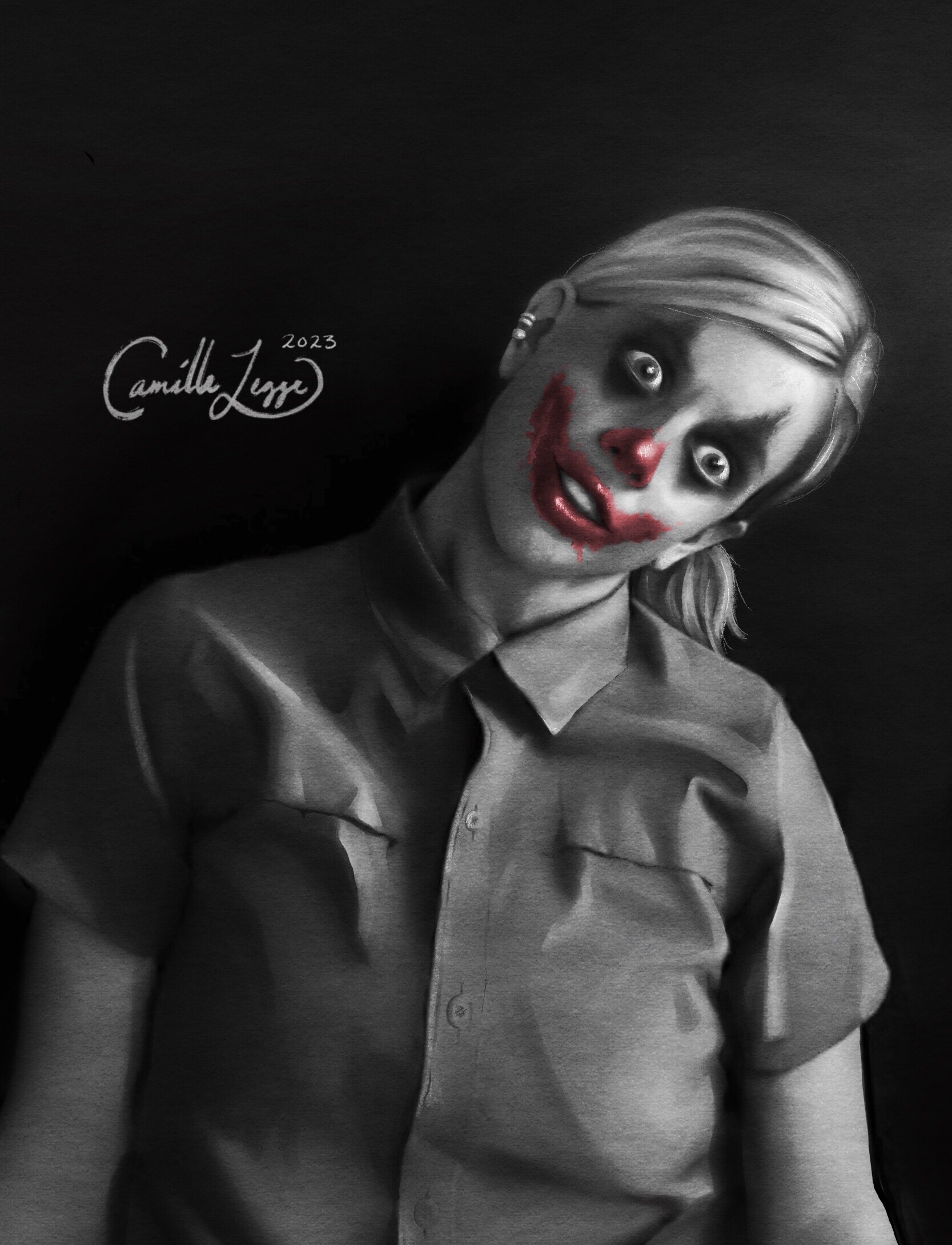 ArtStation - Spooky Self Portrait