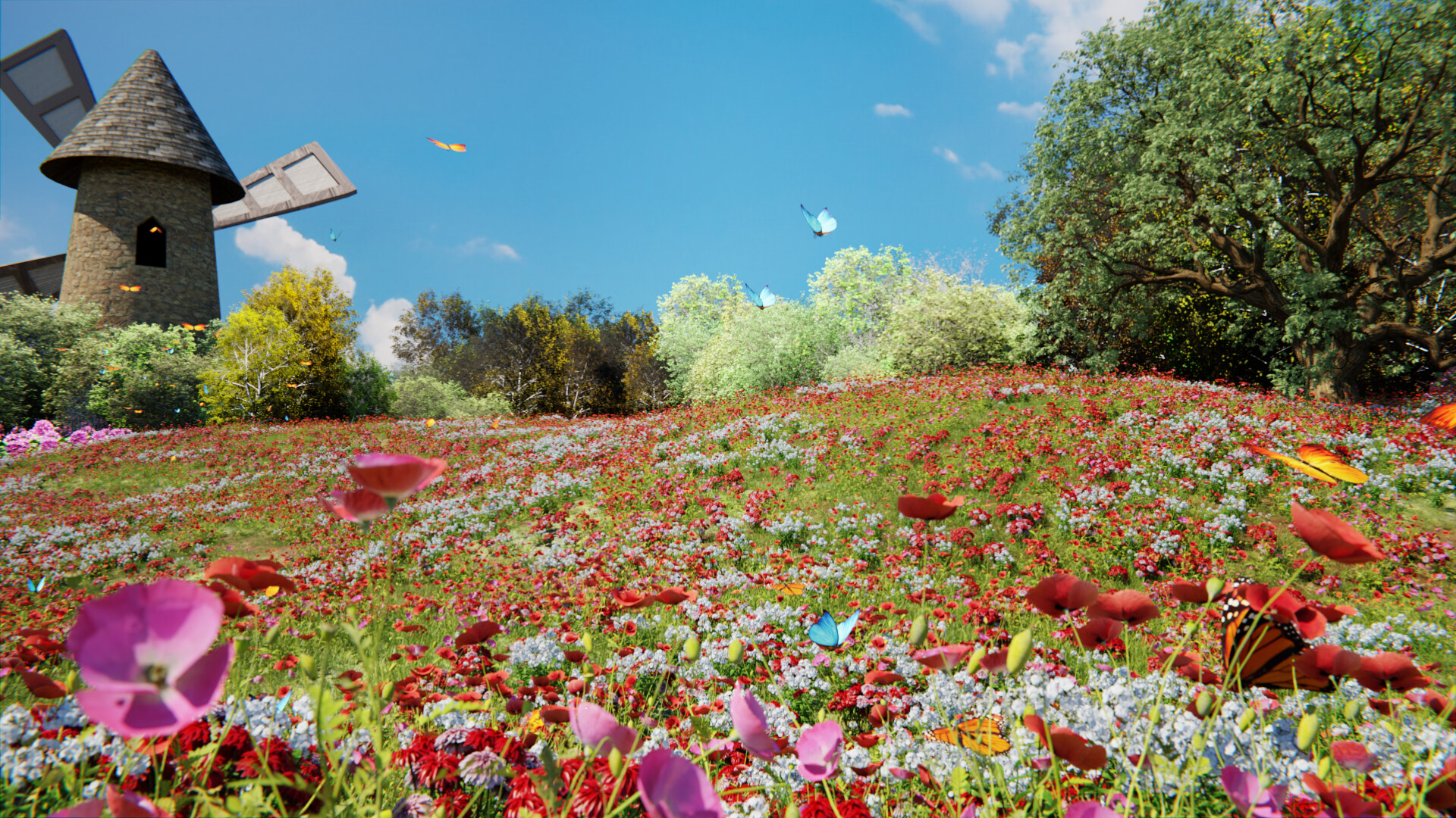 ArtStation - Flower field