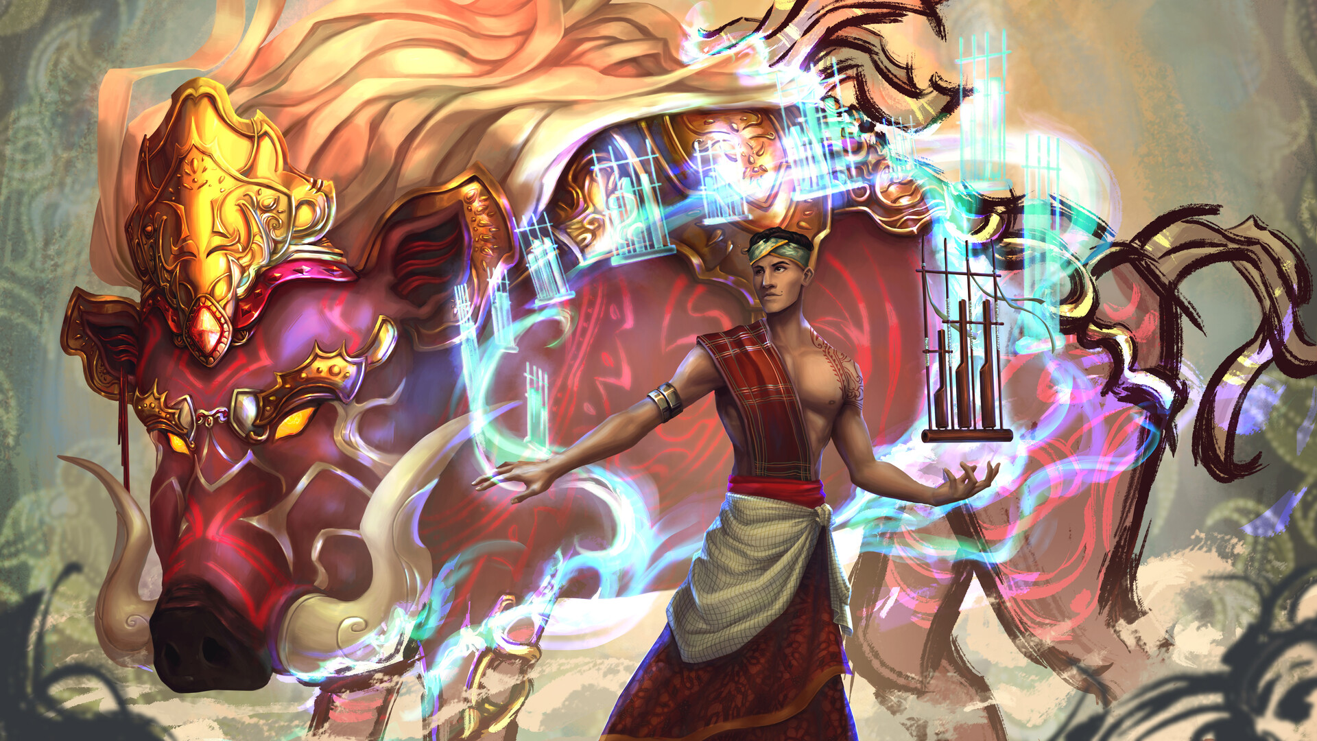 ArtStation - Bayu the Barong Summoner