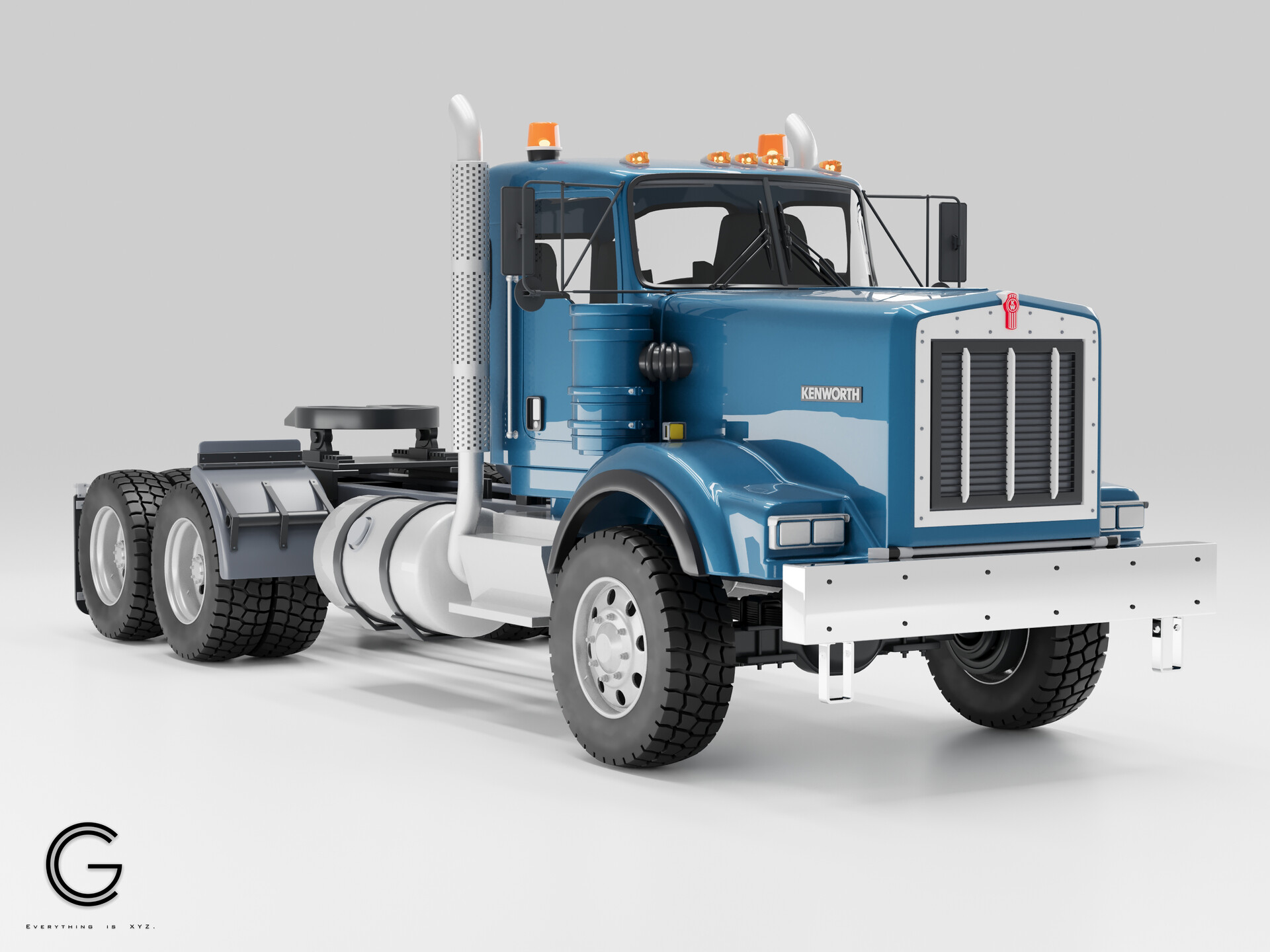 ArtStation - Kenworth C500 3D Model Project