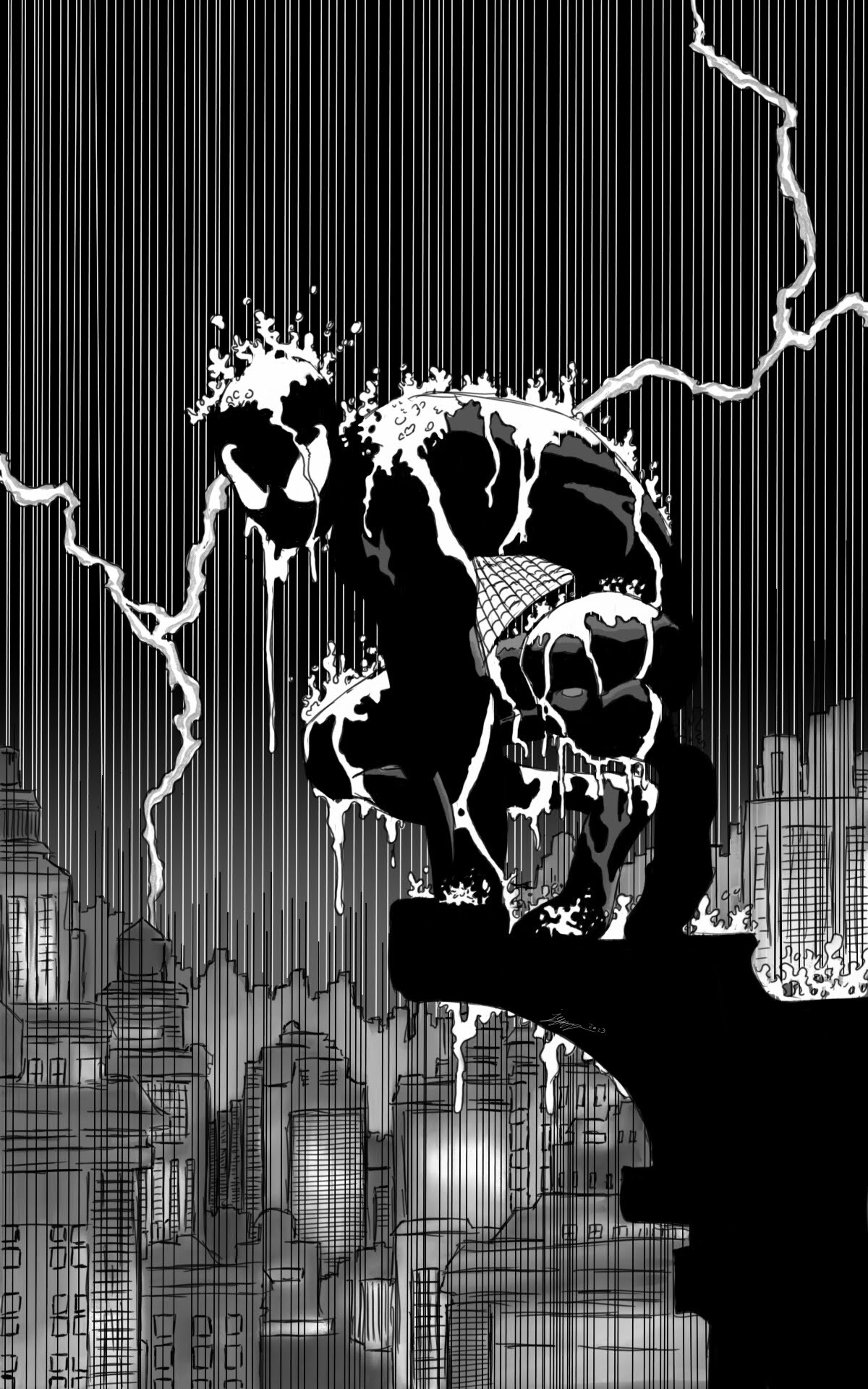 ArtStation - Spiderman Black Suit