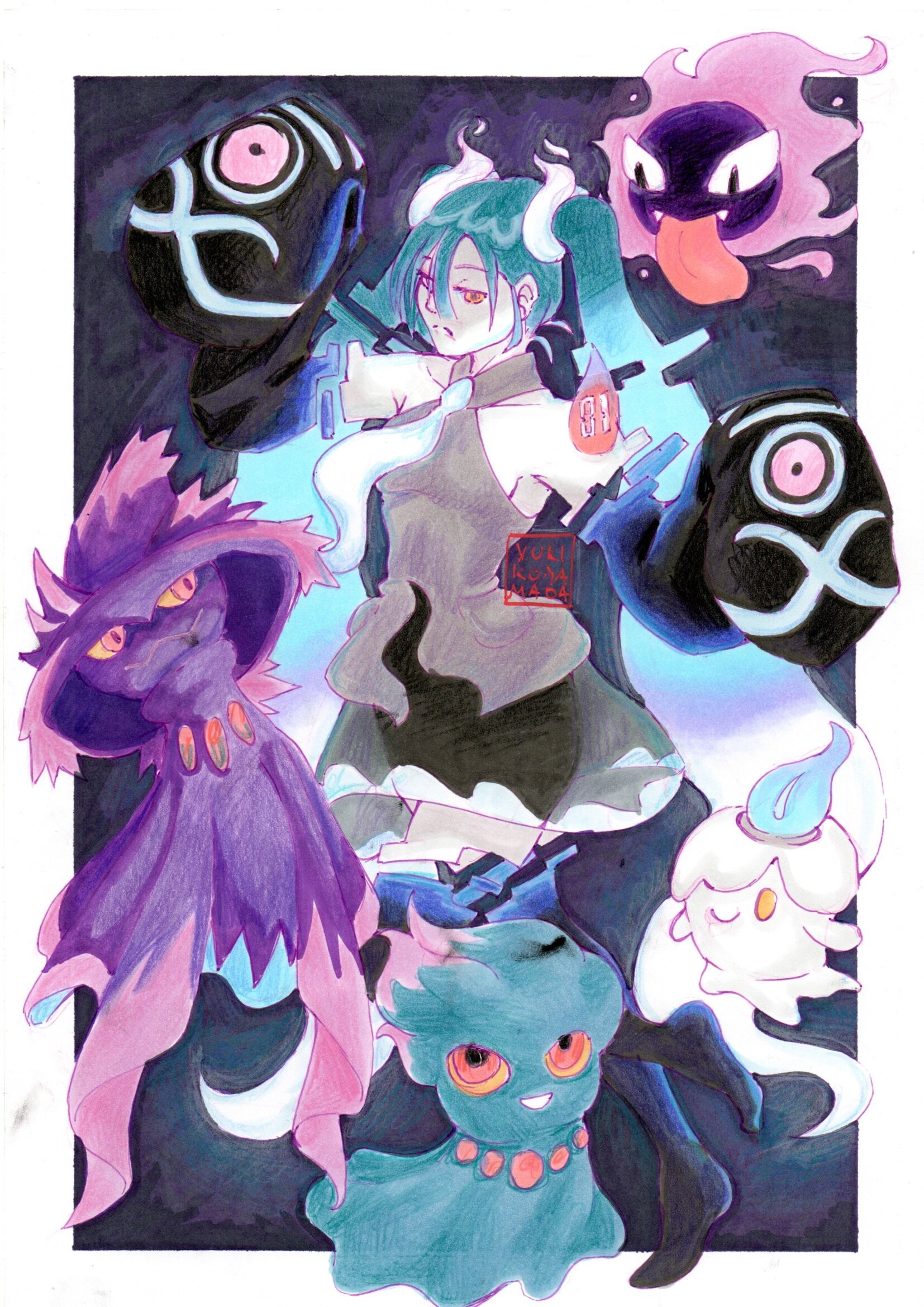 ArtStation - Ghost type trainer Miku: October 2023 Patreon Reward