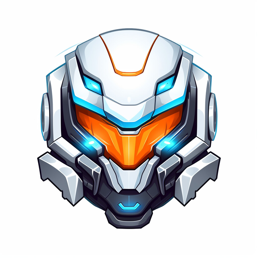 ArtStation - 36 robot vector logos, stickers, illustrations