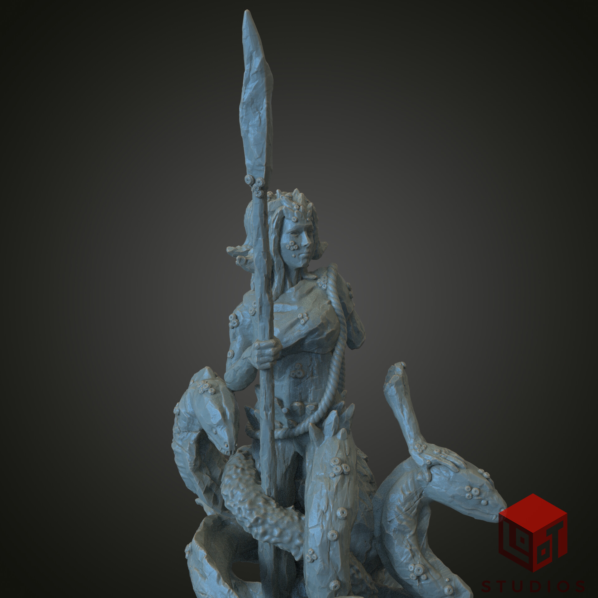 ArtStation - Envirous Tempest - Siren Statue