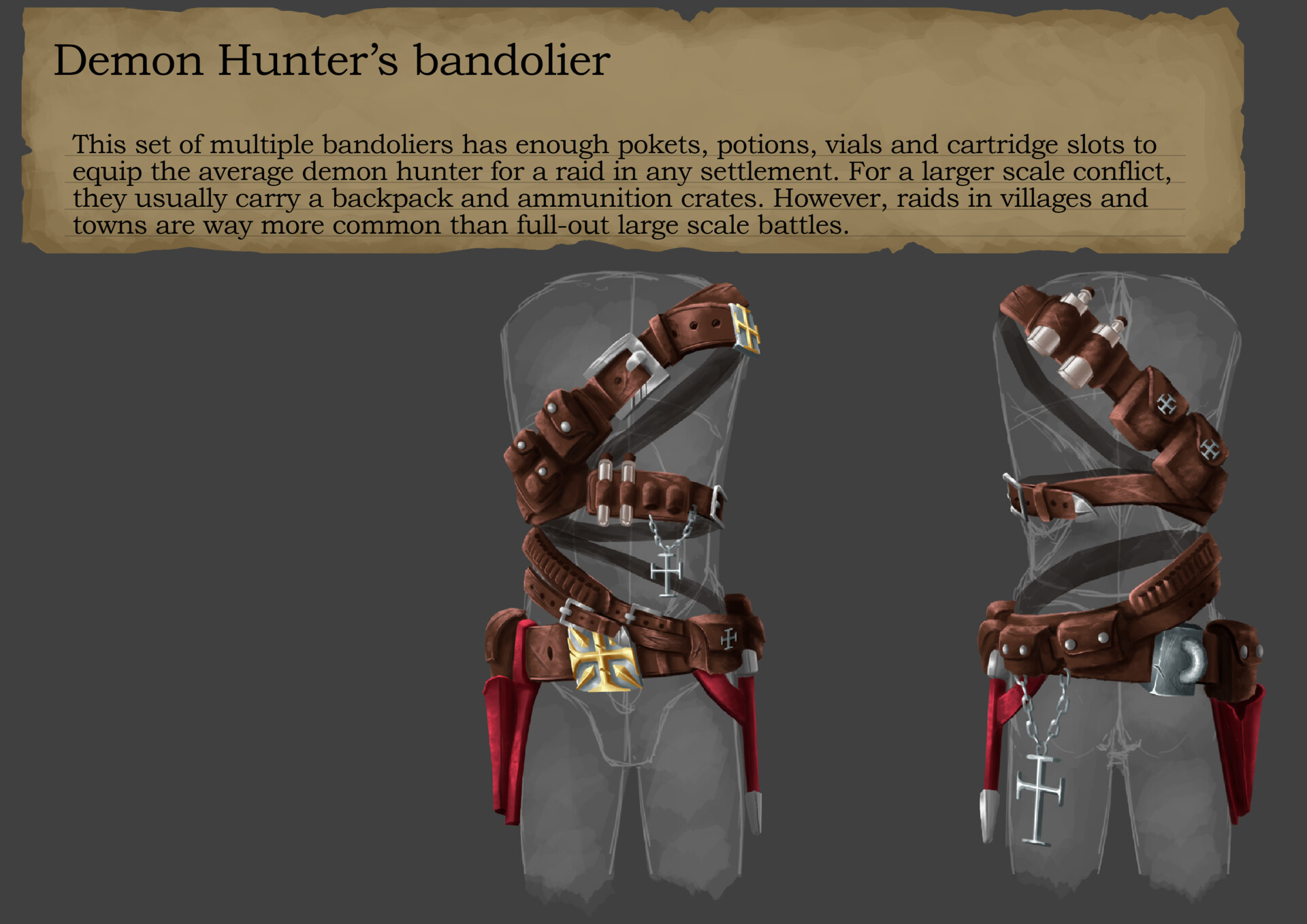 ArtStation - Demon Hunter's Bandoliers