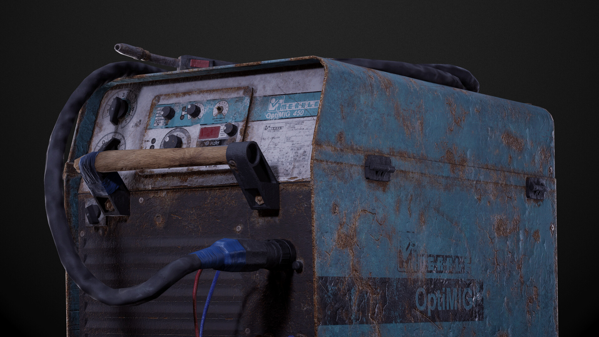 ArtStation - Merkle OptiMIG 450 : A Weathered 3D Welding Machine
