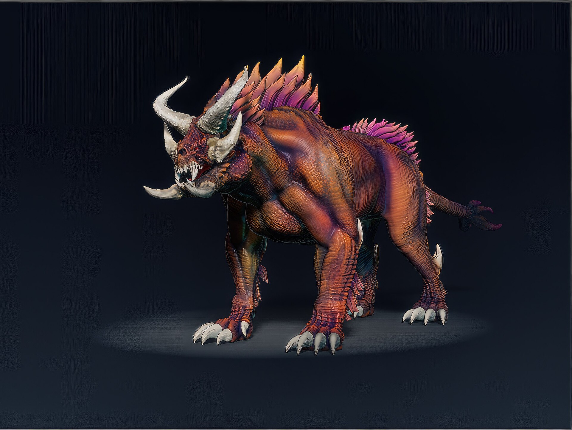 ArtStation - Demon Creature Al Gaan 3D Model