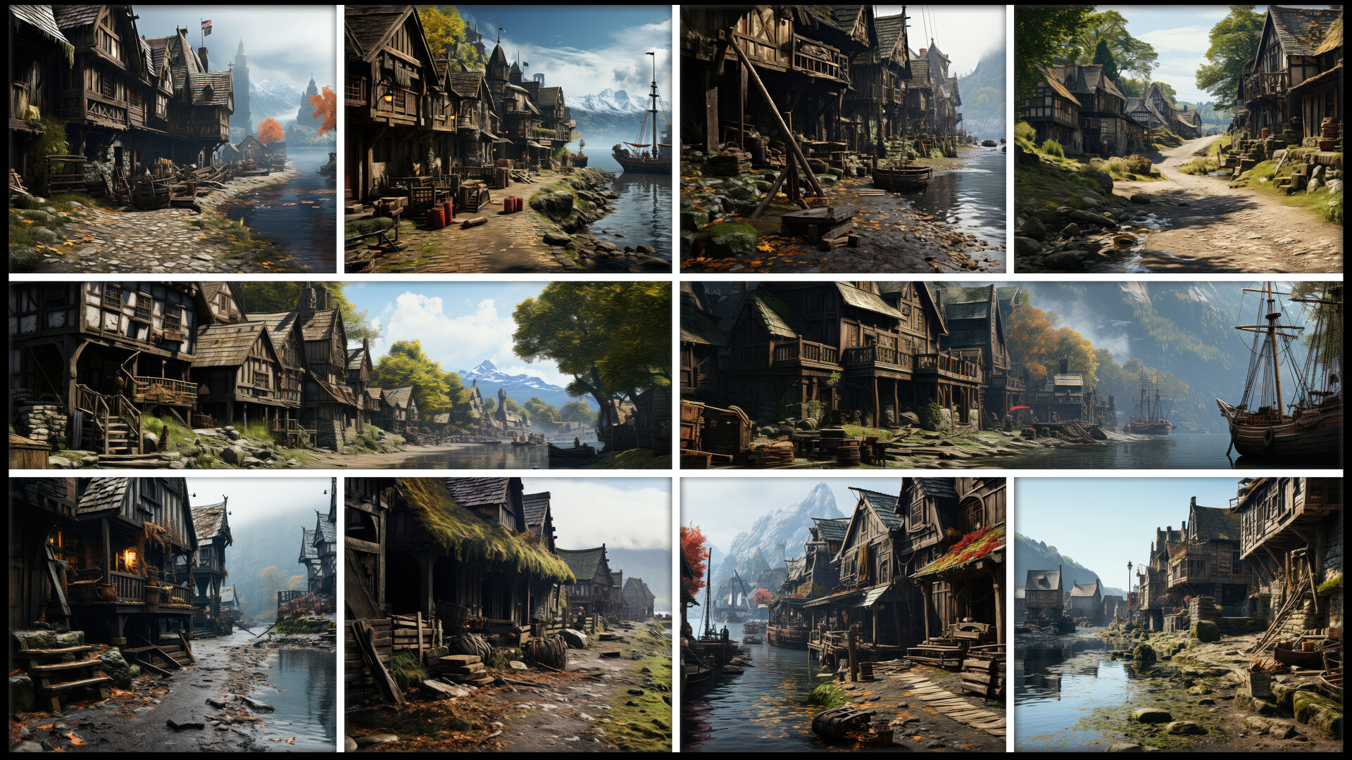 Ferial Concept - 🔹210 Viking Village Concept Reference Image Pack v.3