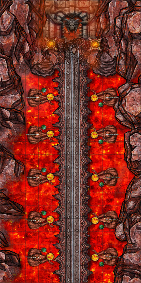 ArtStation - Hell Bridge Battle Map for Table Top game