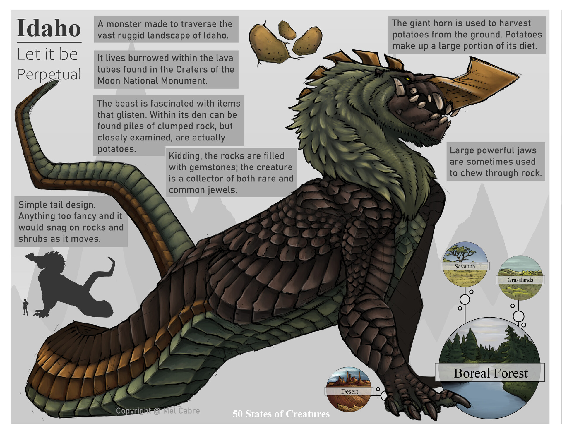 ArtStation - Creature Concept Inspired by the State of Idaho