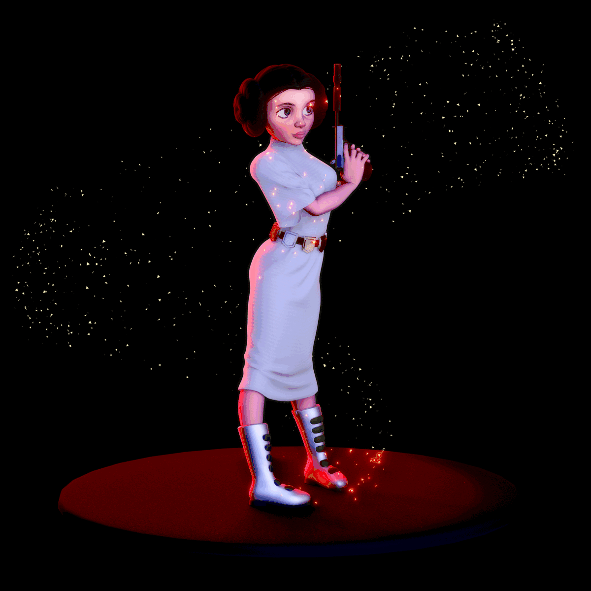 Alexander Sosin - Lea Organa Stylization