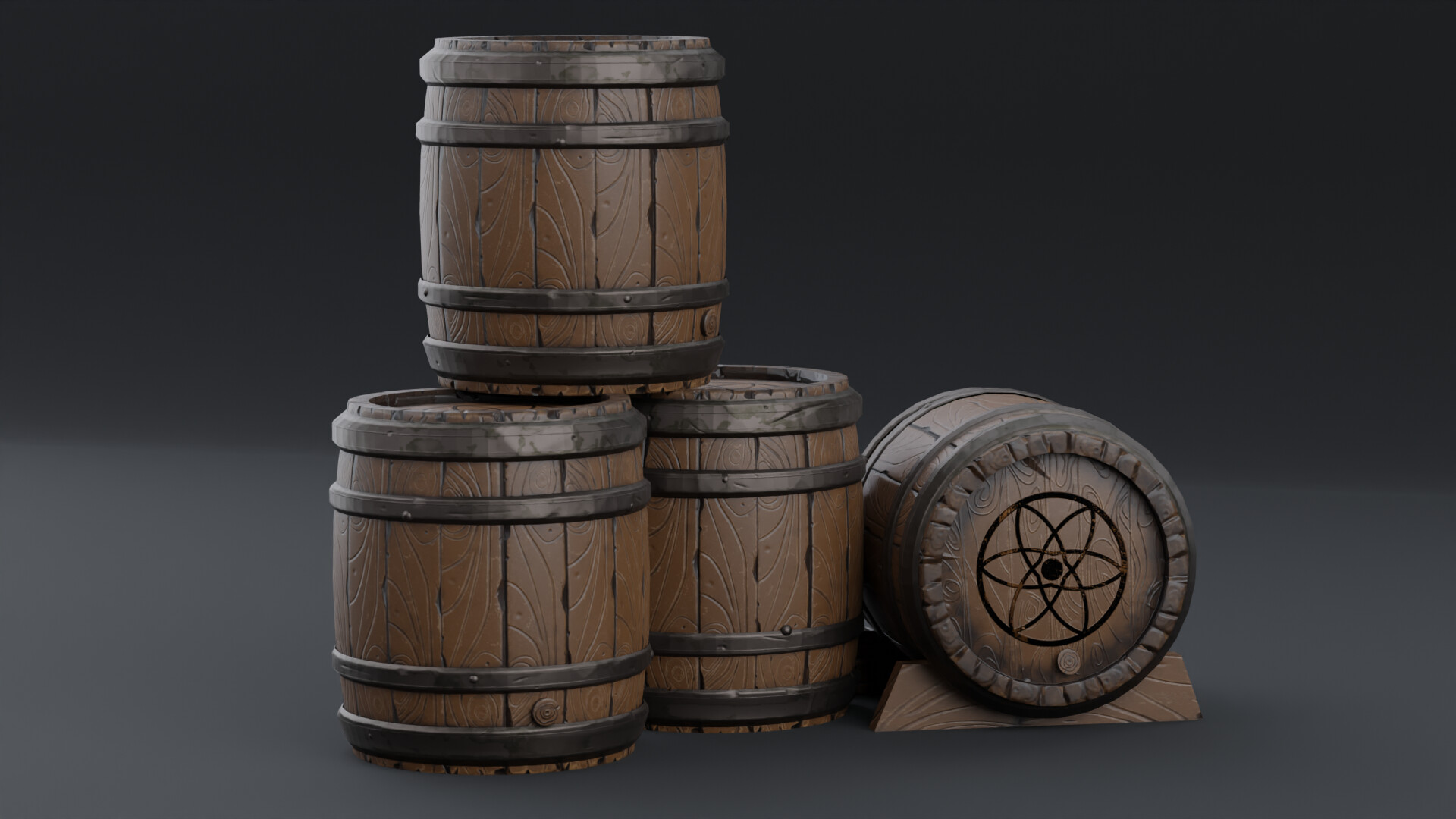 ArtStation - Stylized barrel