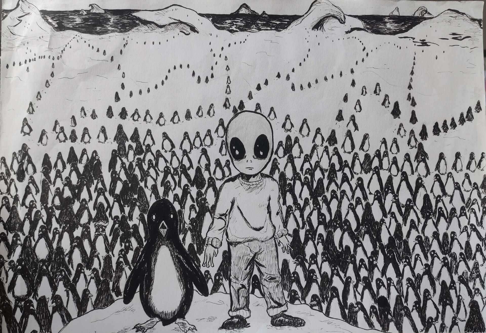 ArtStation - Alien and Penguins