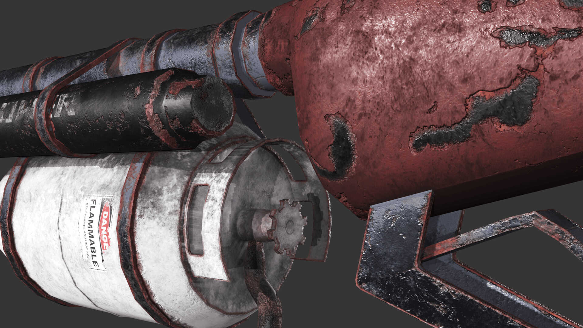 ArtStation - 3D Model of a flame thrower