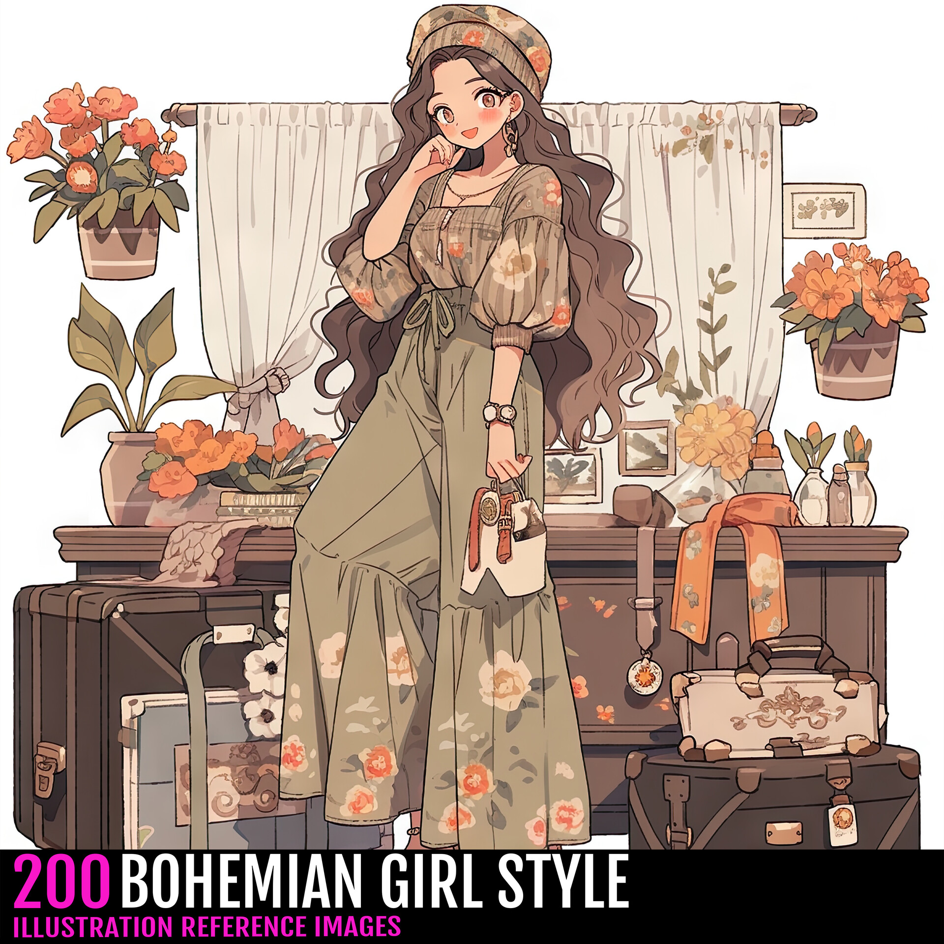 ArtStation - 200 BOHEMIAN GIRL STYLE